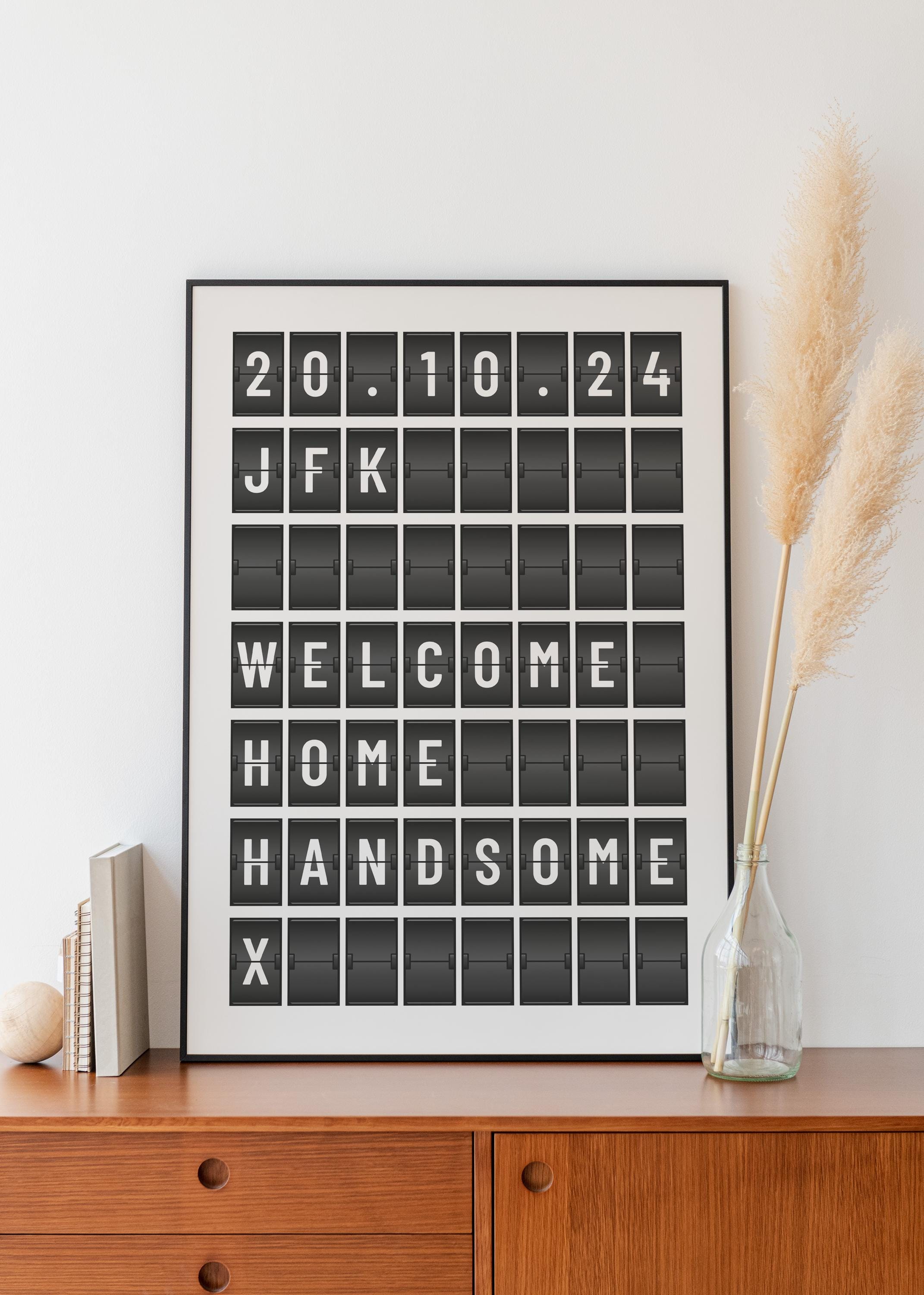Welcome Sign | Airport Sign | Personalised Sign | Welcome Back Poster ...