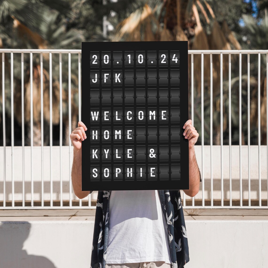 Welcome Sign | Airport Sign | Personalised Sign | Welcome Back Poster ...