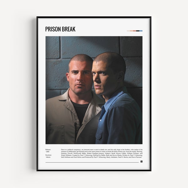 Prison Break Poster Wentworth Miller - Etsy