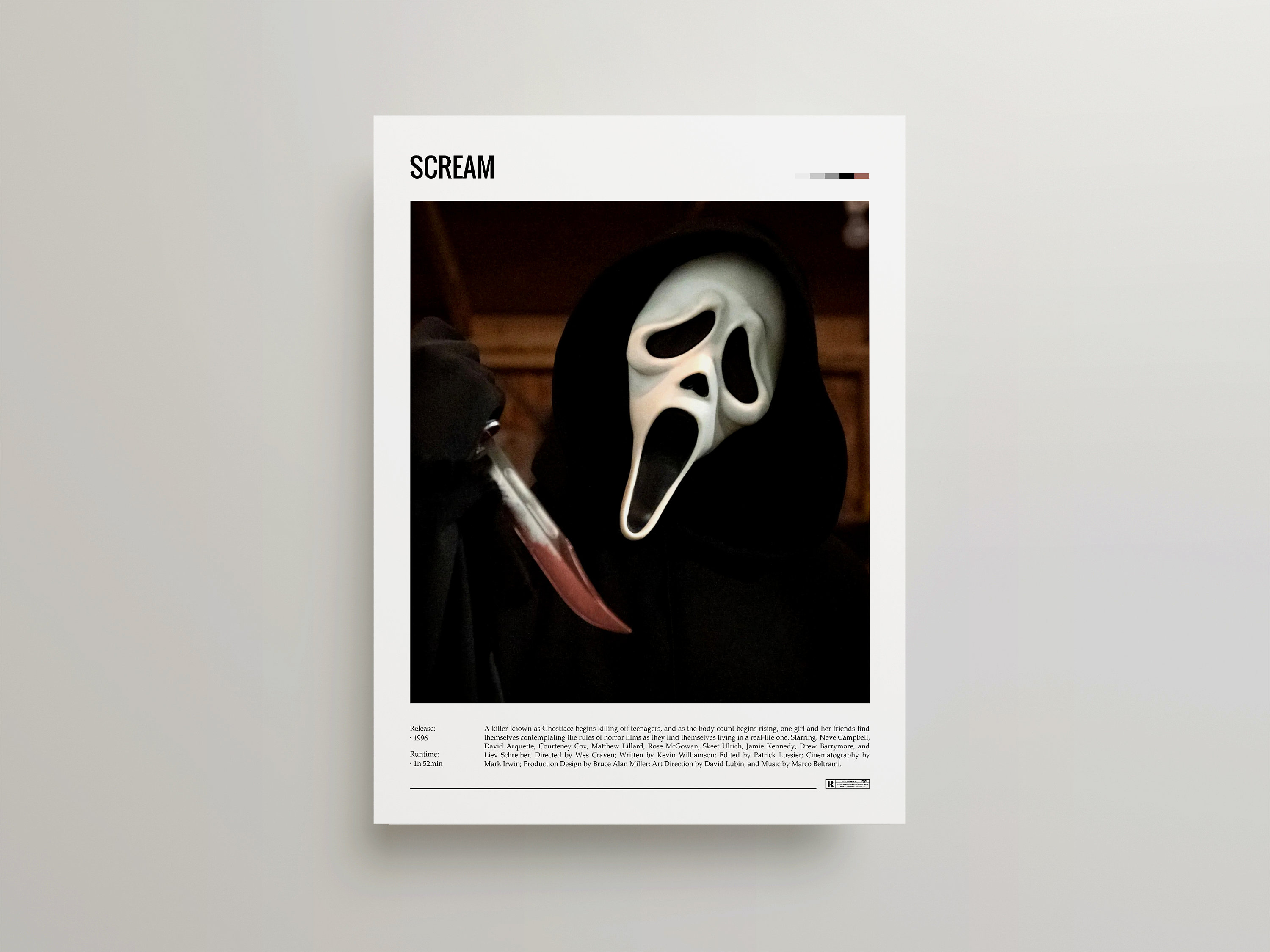 Scream, Scream Print, Scream Minimalist Poster, Scream Art Print ...