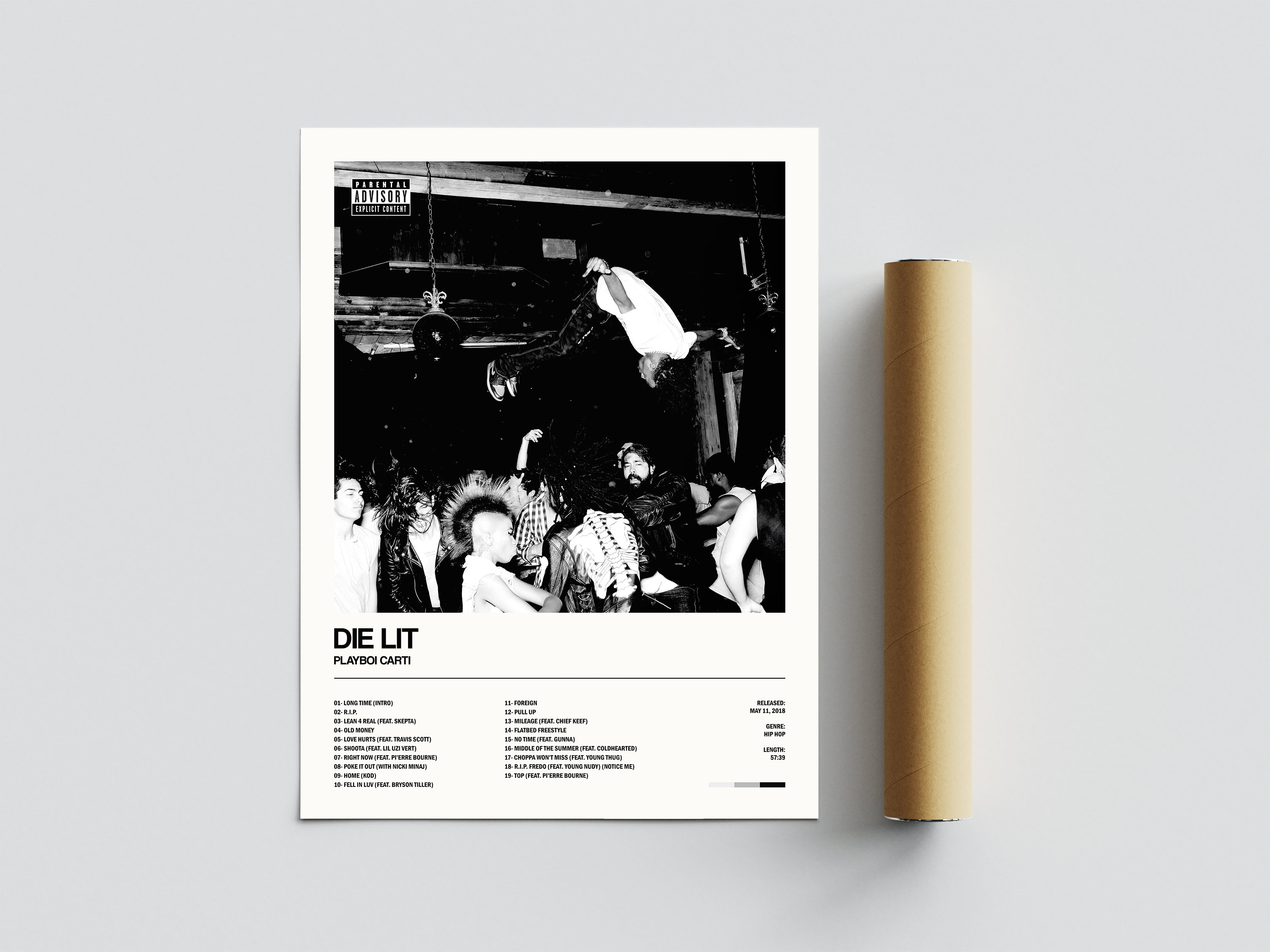Die Lit Playboi Carti Die Lit Print Die Lit Album Poster - Etsy