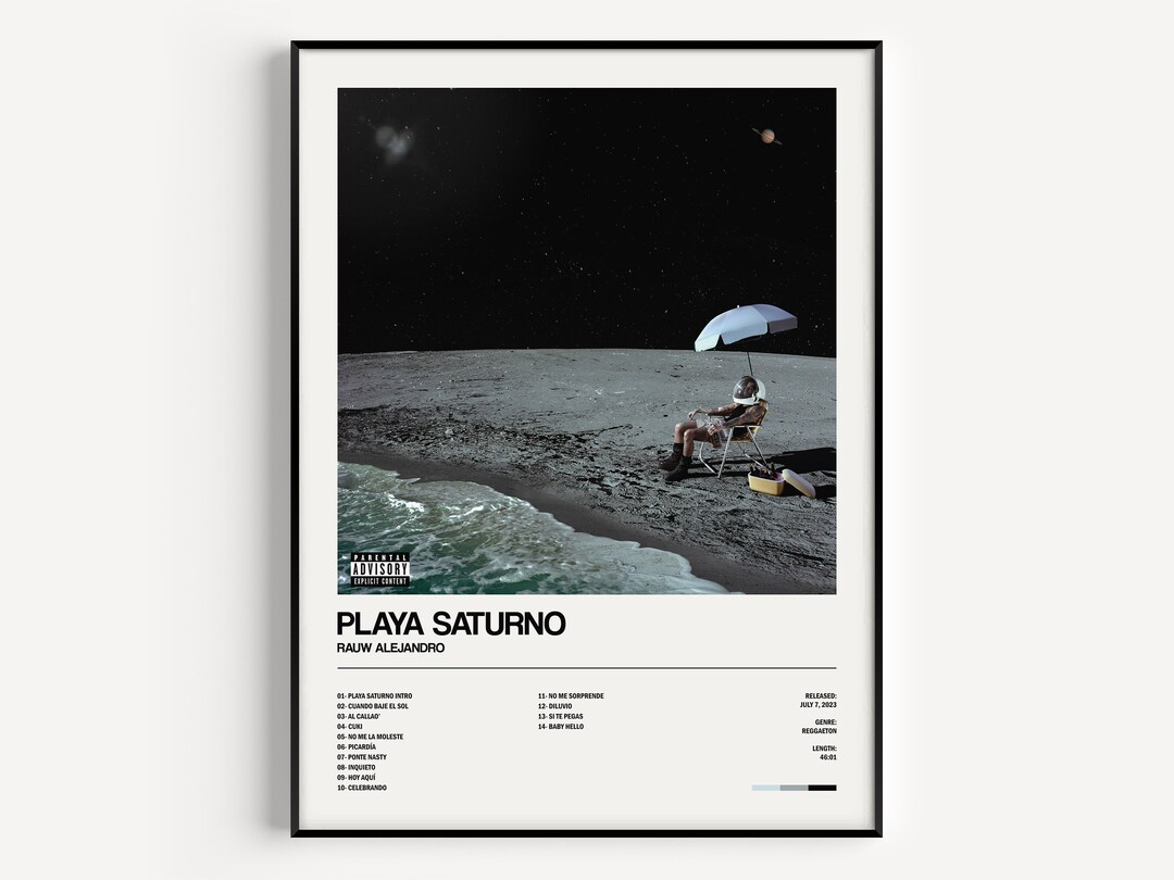 Playa Saturno Rauw Alejandro Playa Saturno Print Playa - Etsy