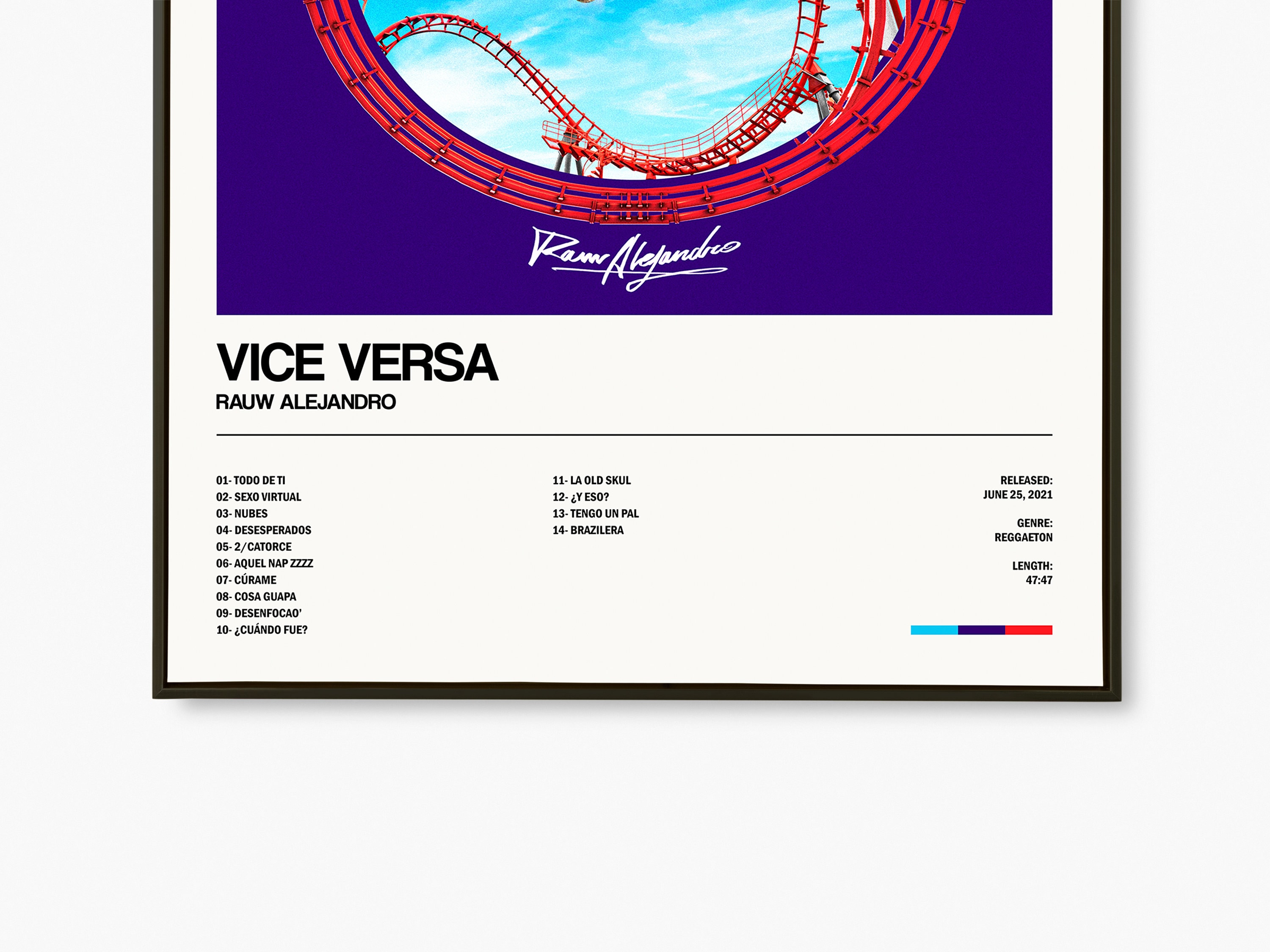 Vice Versa, Rauw Alejandro, Vice Versa Print, Vice Versa Album Poste ...