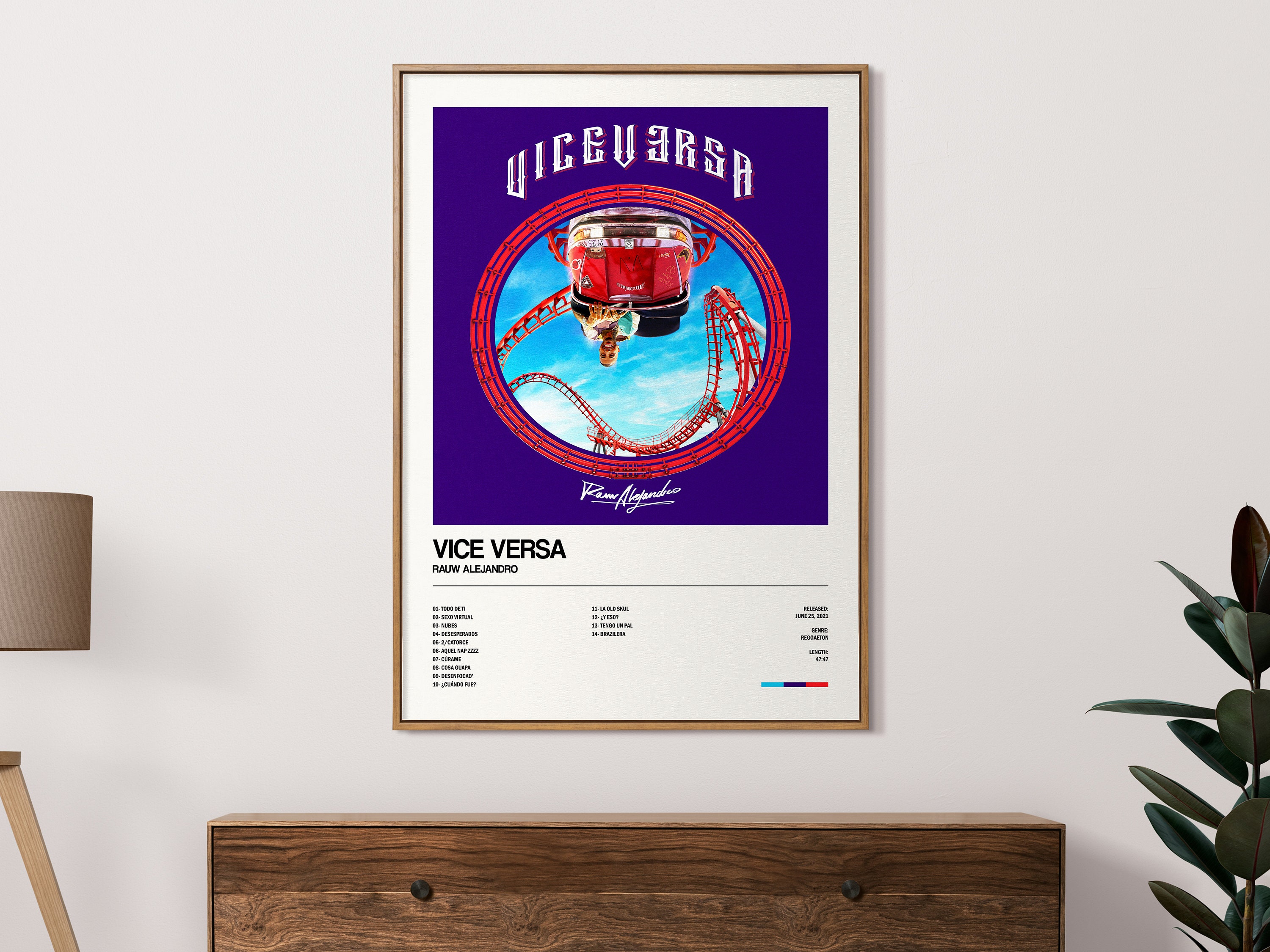 Vice Versa, Rauw Alejandro, Vice Versa Print, Vice Versa Album Poste ...