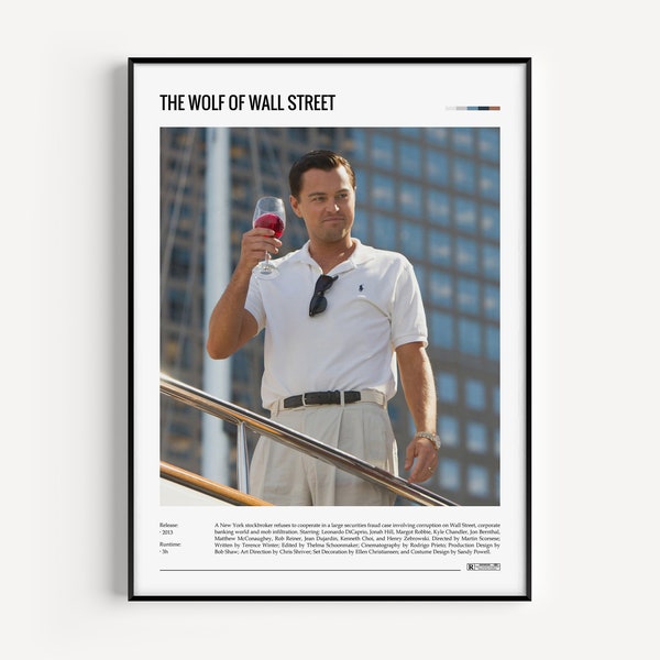 Wolf of Wall Street Poster - Etsy