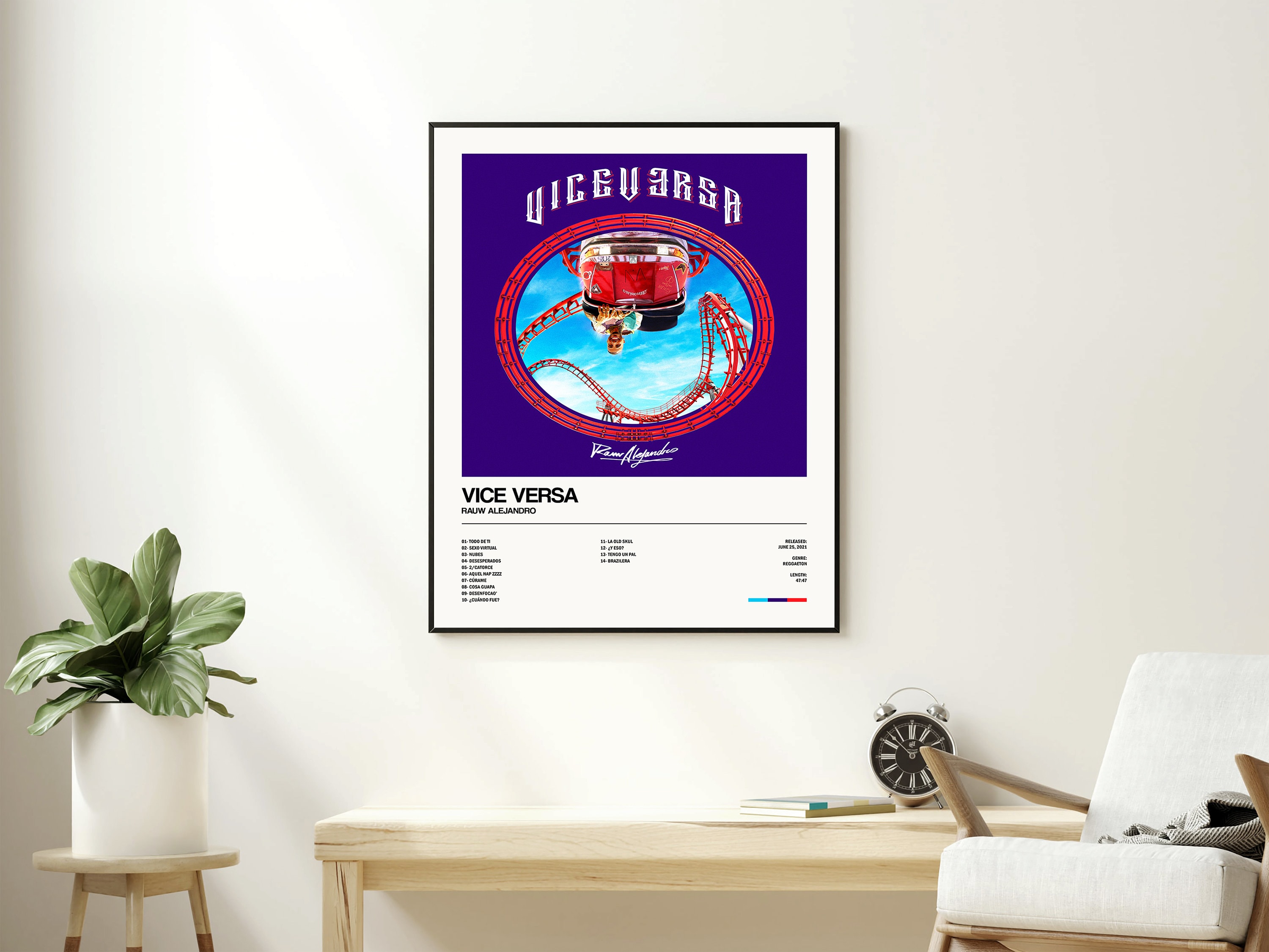 Vice Versa, Rauw Alejandro, Vice Versa Print, Vice Versa Album Poste ...