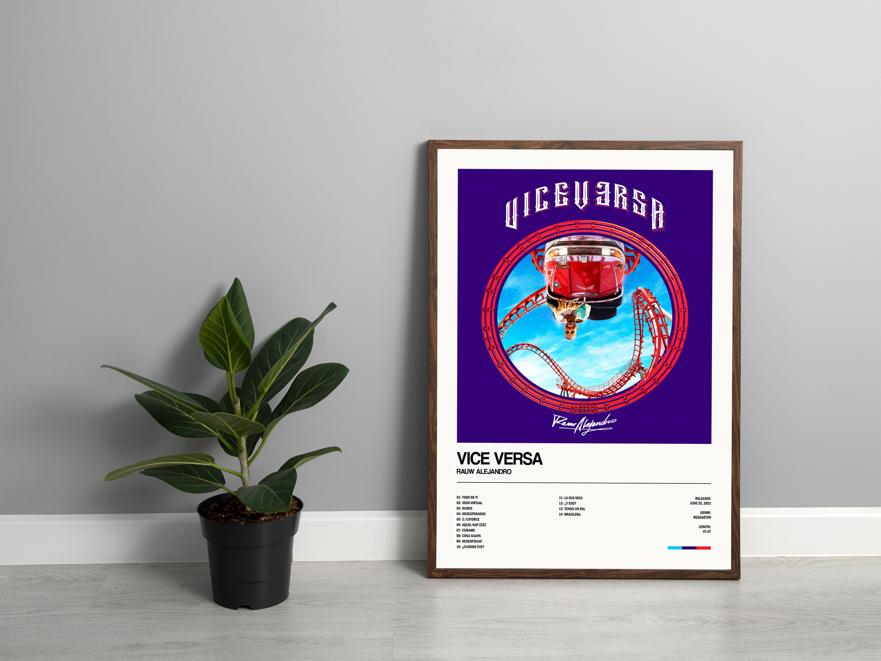 Vice Versa, Rauw Alejandro, Vice Versa Print, Vice Versa Album Poste ...