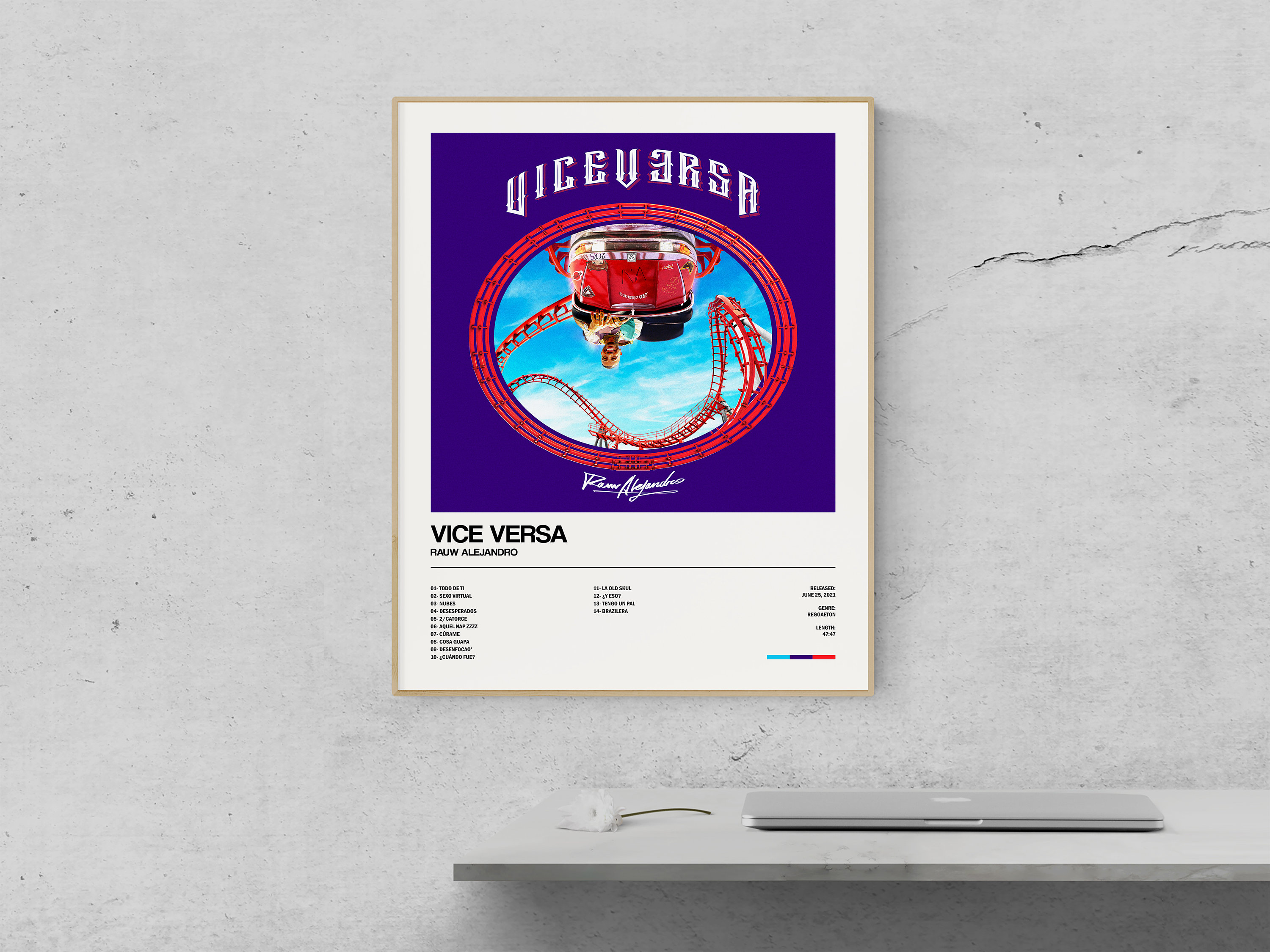 Vice Versa, Rauw Alejandro, Vice Versa Print, Vice Versa Album Poste ...