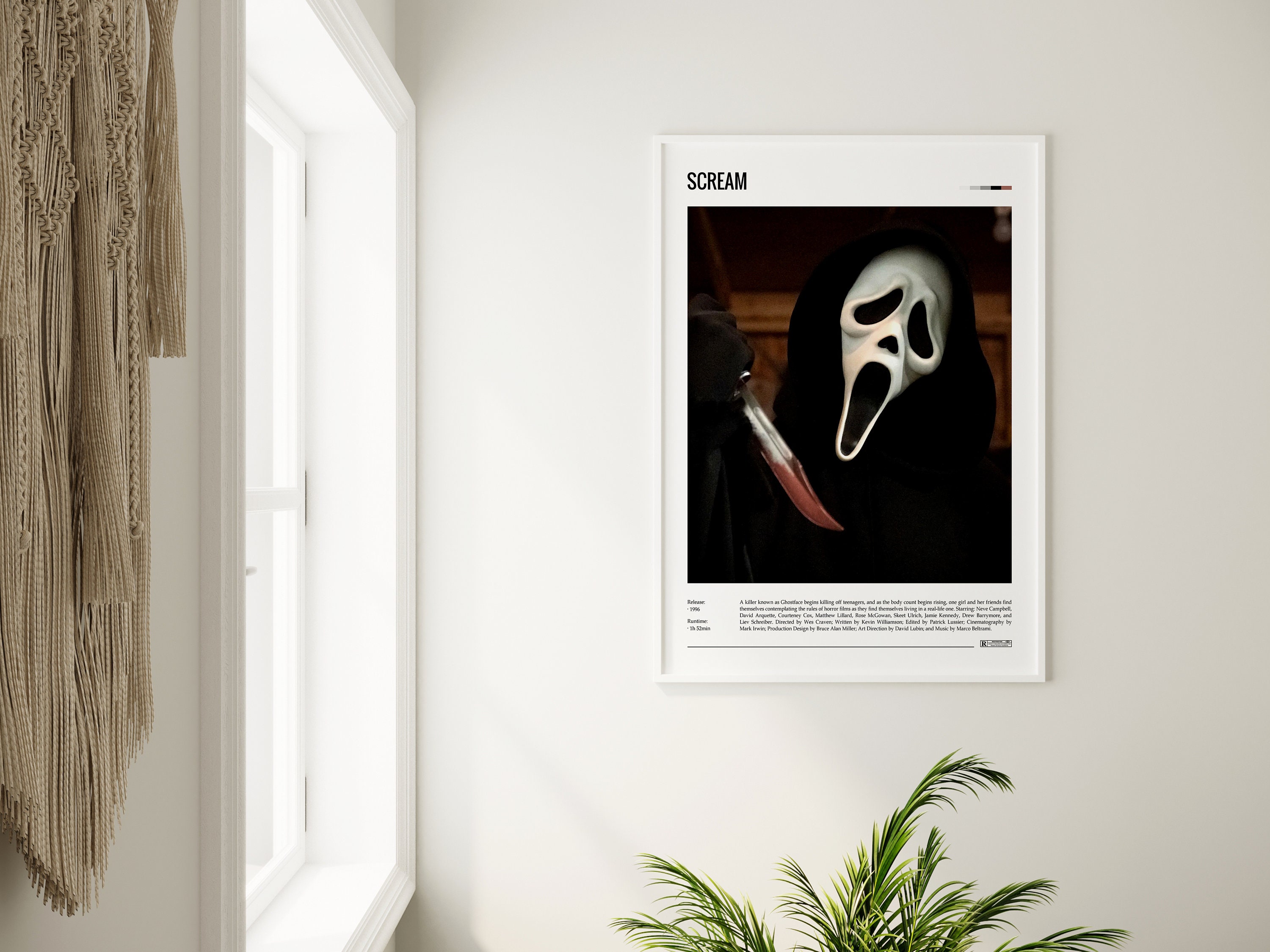 Scream, Scream Print, Scream Minimalist Poster, Scream Art Print ...