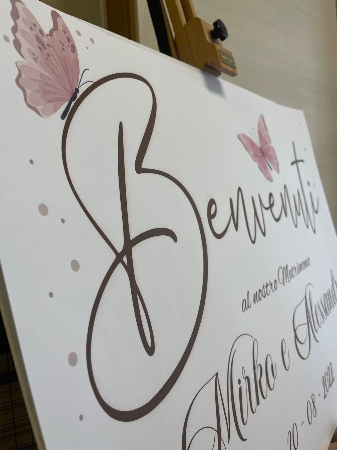 Welcome Tableau With Custom Graphics Dim.50x70 Printed on White ...