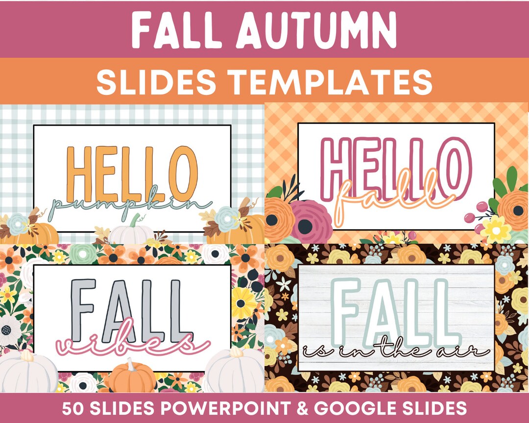 Fall Slide Templates Daily Agenda Morning Meeting Google Slides ...