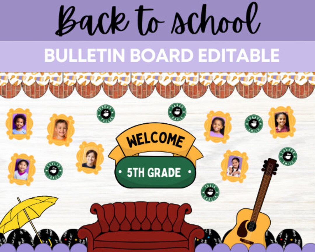 Friends Back to School Bulletin Board or Door Decor Kit - Etsy