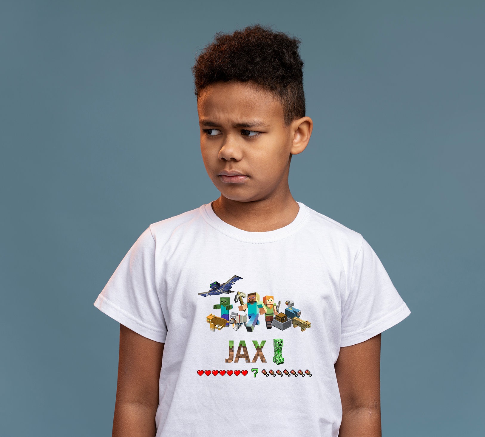 Minecrafter Birthday Shirt, Minecraft Birthday Boy Shirt, Minecraft ...