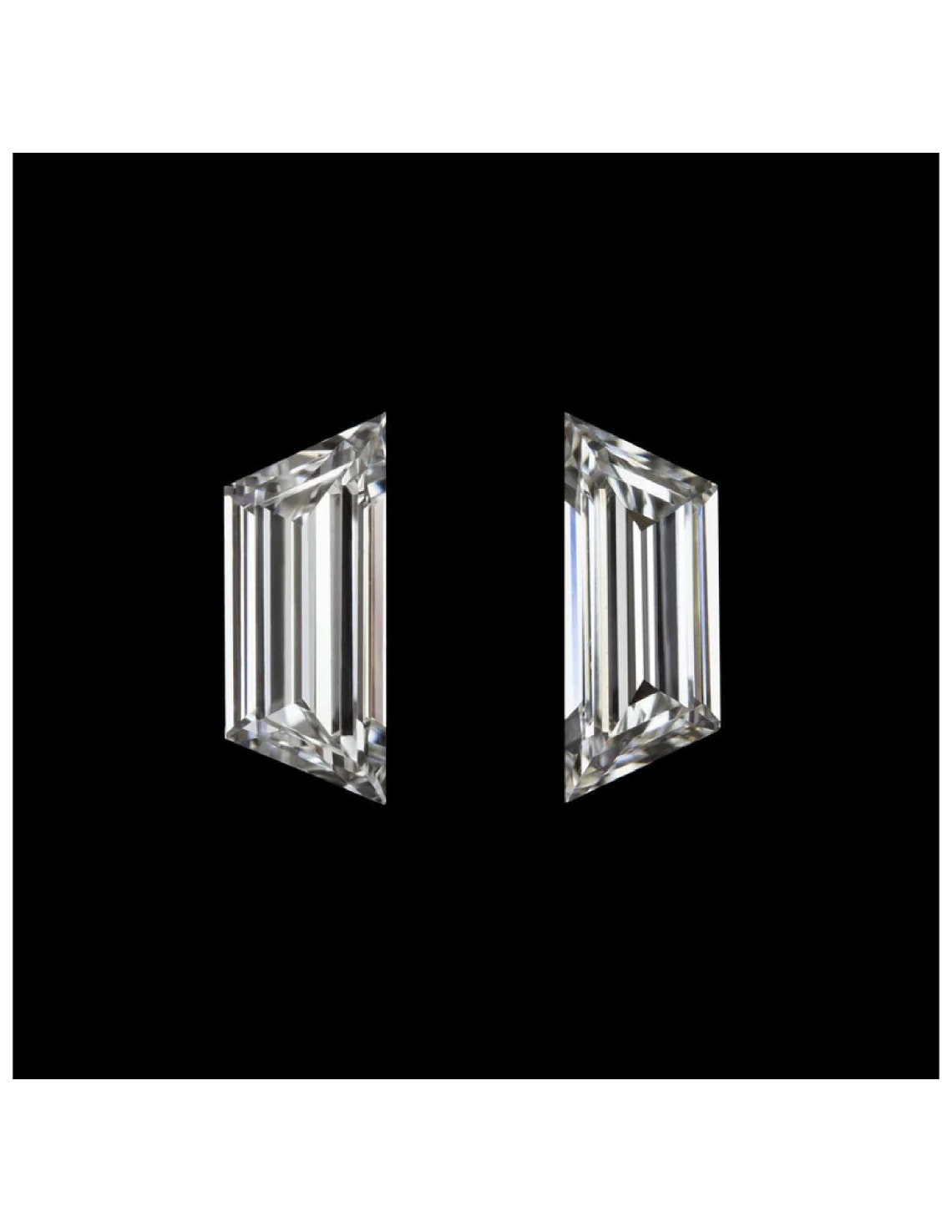 Trapezoid Diamond Pair / Natural Diamond Loose for Her/ - Etsy