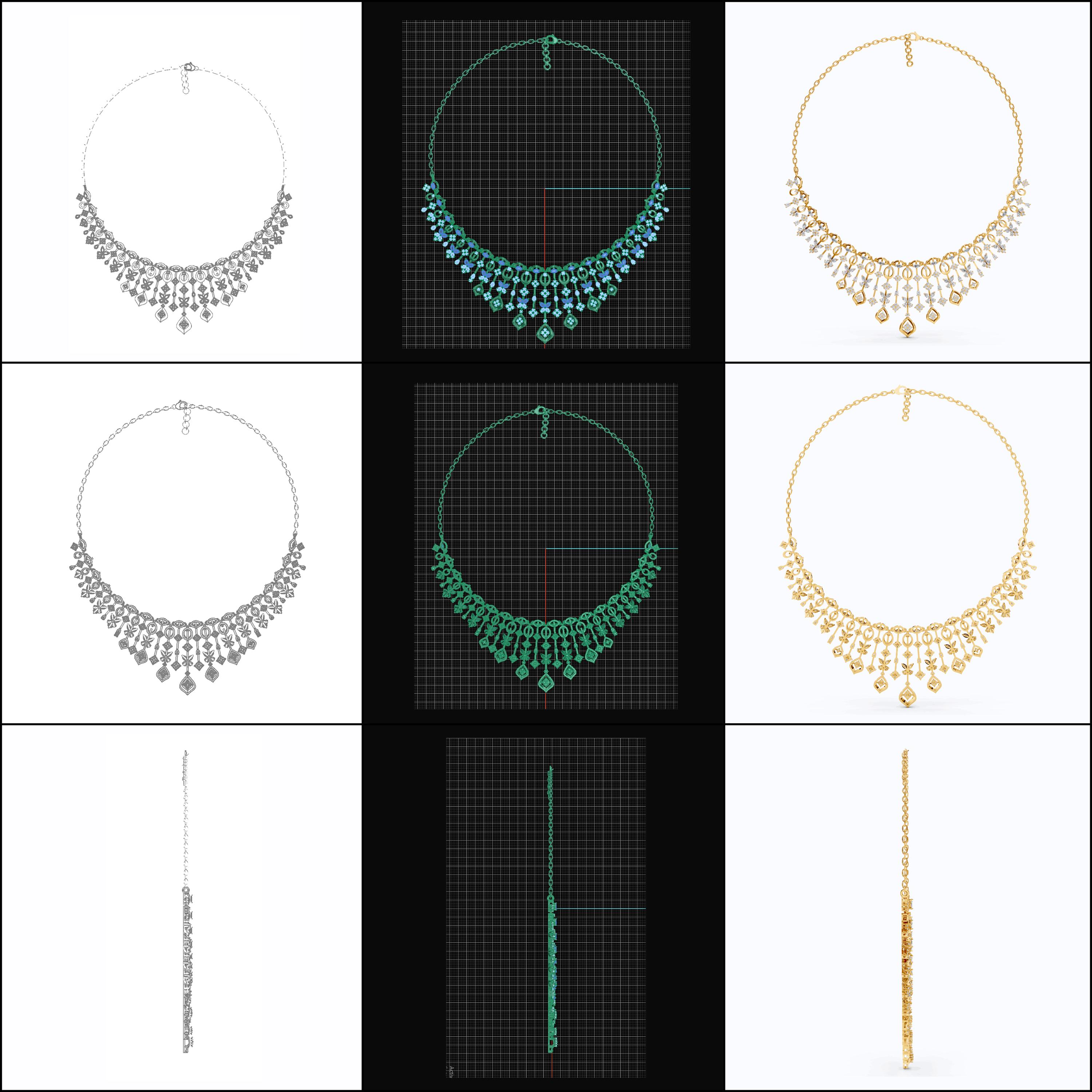 CAD Mock-up: 3D Jewelry Design Model of Your Own Jewelry in Necklaces ...
