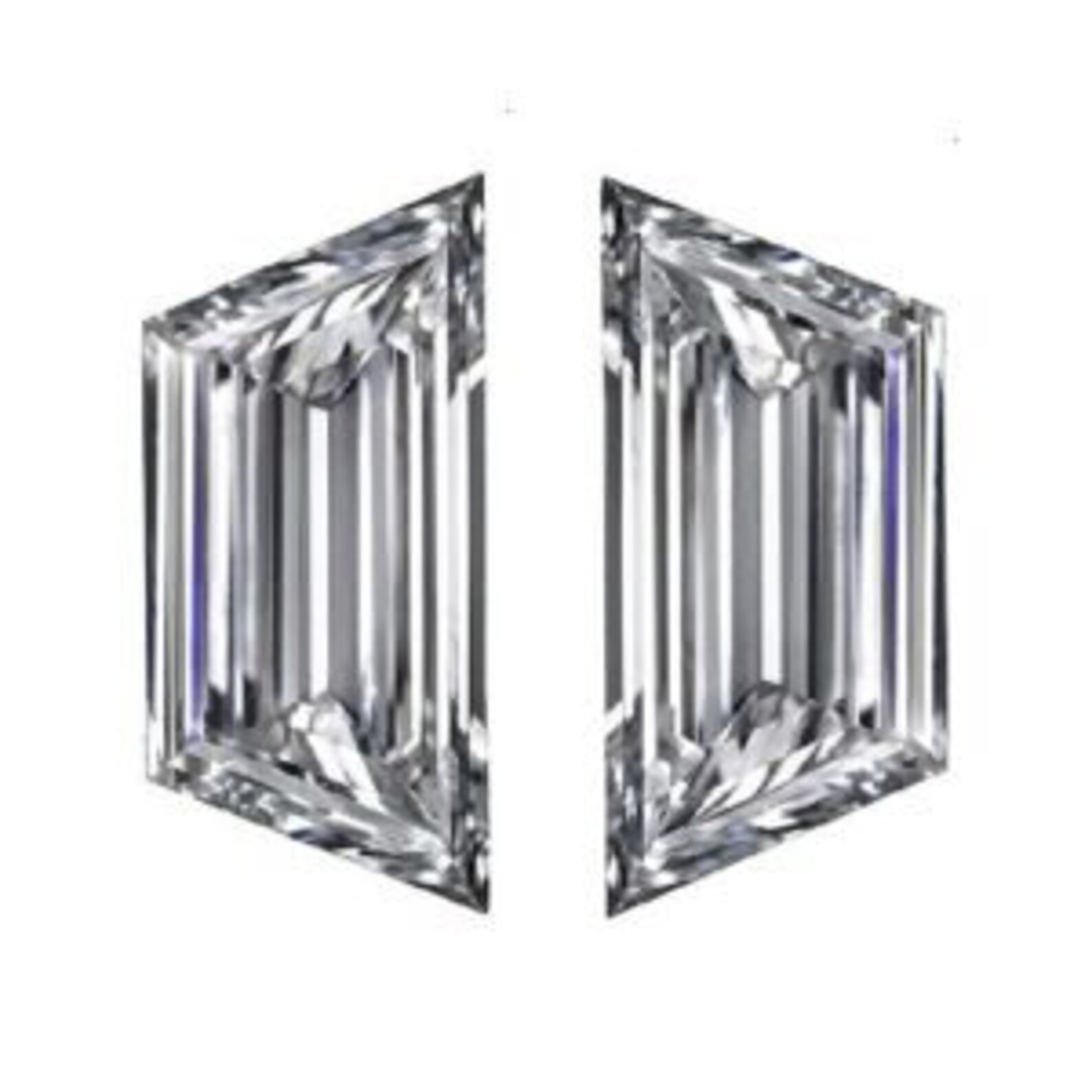 Trapezoid Diamond Pair / Natural Diamond Loose for Her/ - Etsy