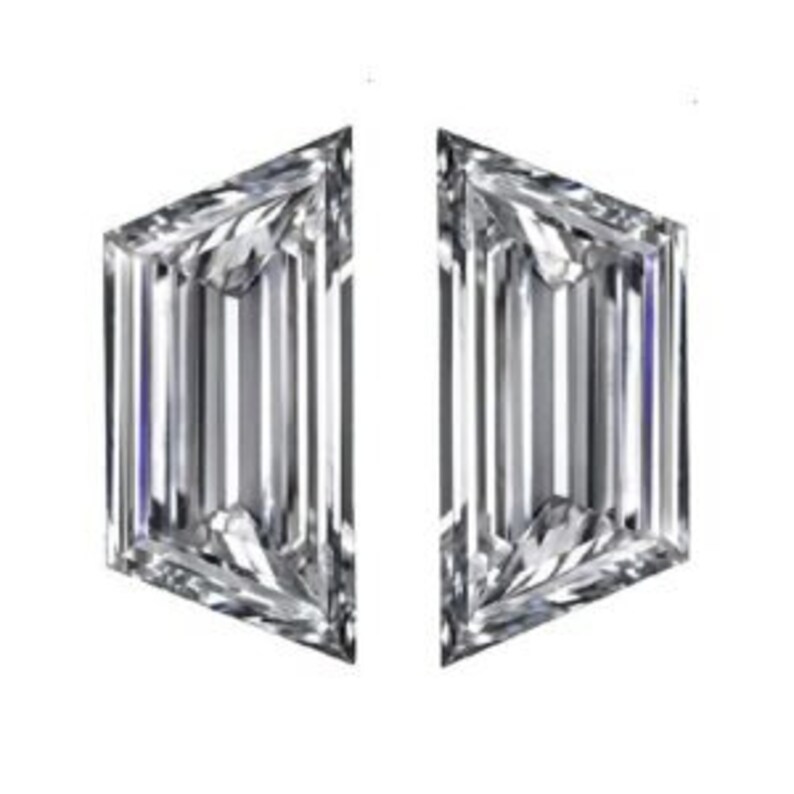 Trapezoid Diamond Pair / Natural Diamond Loose for Her/ - Etsy