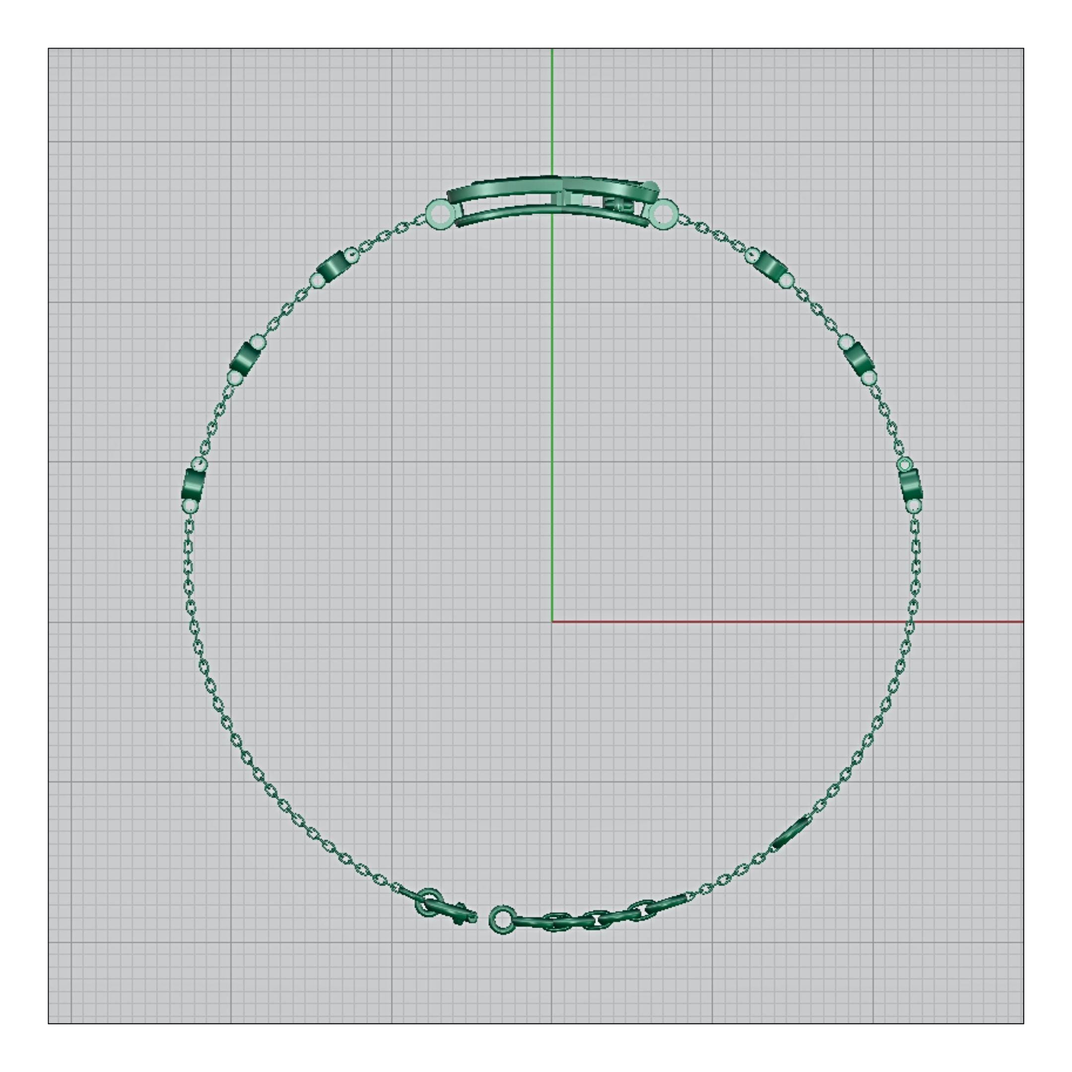 CAD Mock-up: 3D Jewelry Design Model of Your Own Jewelry in Bracelets ...