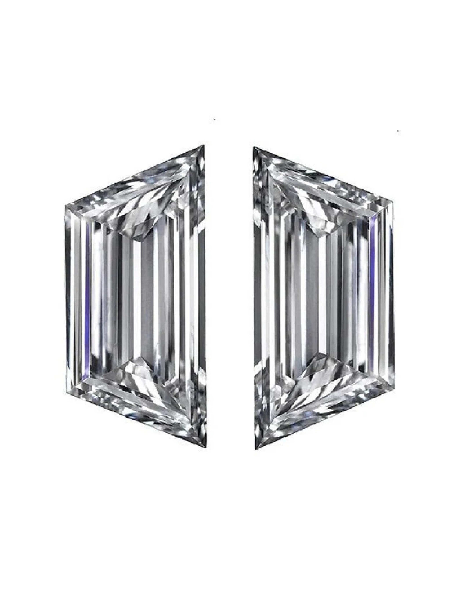 Trapezoid Diamond Pair / Natural Diamond Loose for Her/ - Etsy