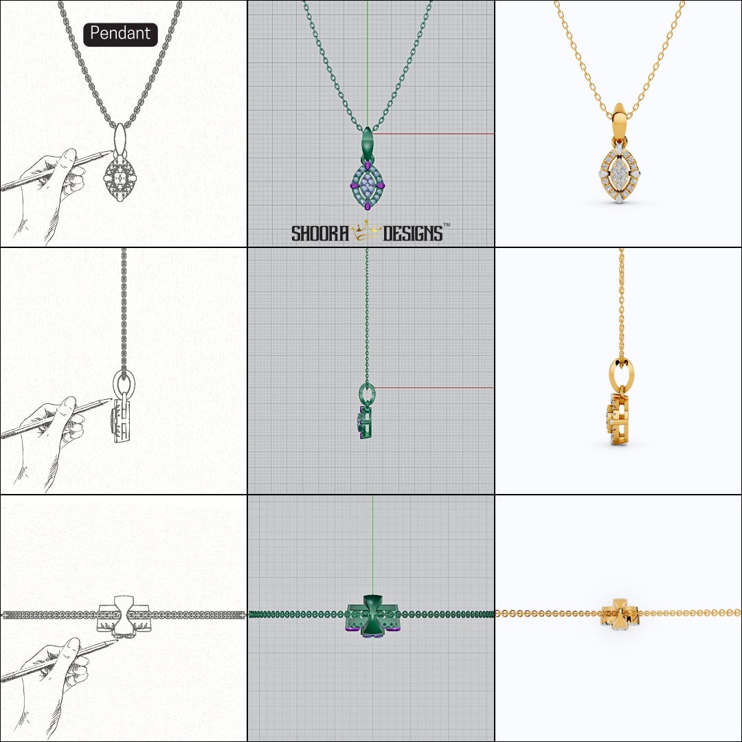 3D CAD Mock-up: 3D CAD Custom Jewelry Design Service Model of Your Own ...