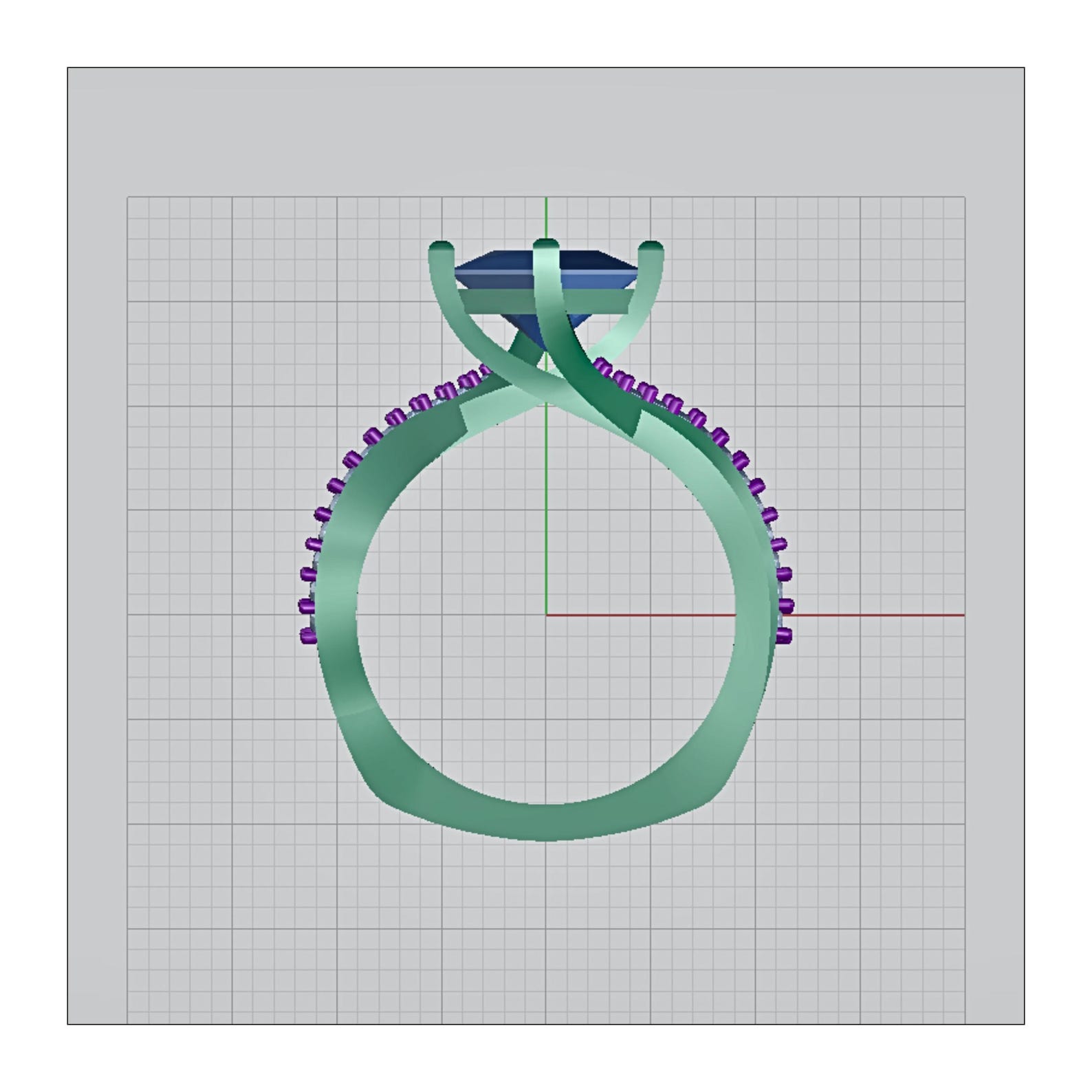 CAD Mock-up: 3D Jewelry Design Model of Your Own Jewelry in Rings - Etsy