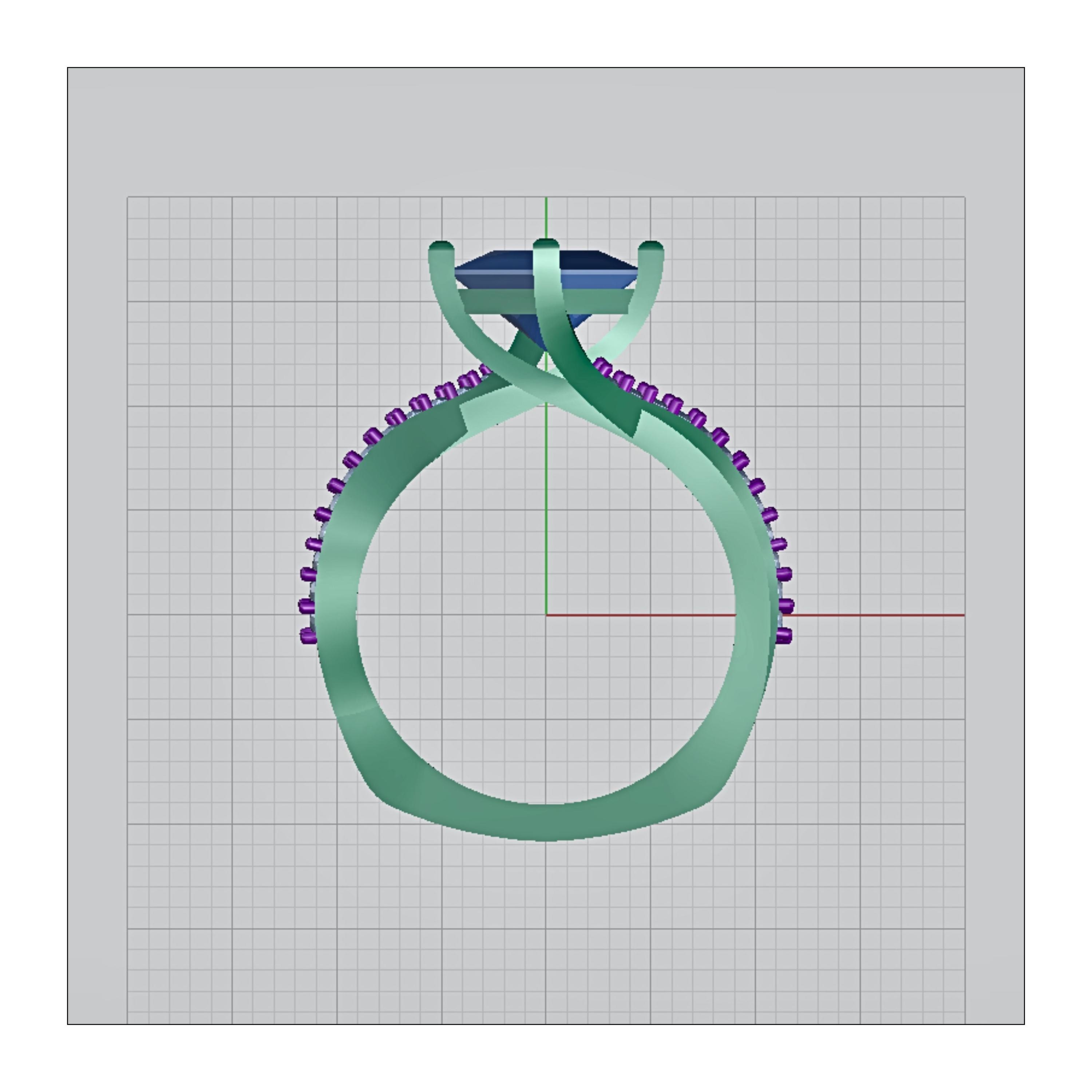 CAD Mock-up: 3D Jewelry Design Model of Your Own Jewelry in Rings - Etsy