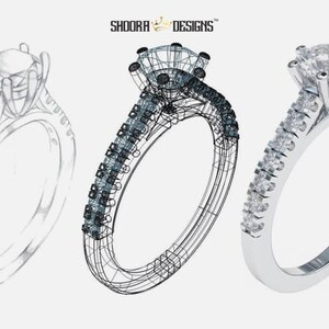 CAD Mock-up: 3D Jewelry Design Model of Your Own Jewelry. - Etsy