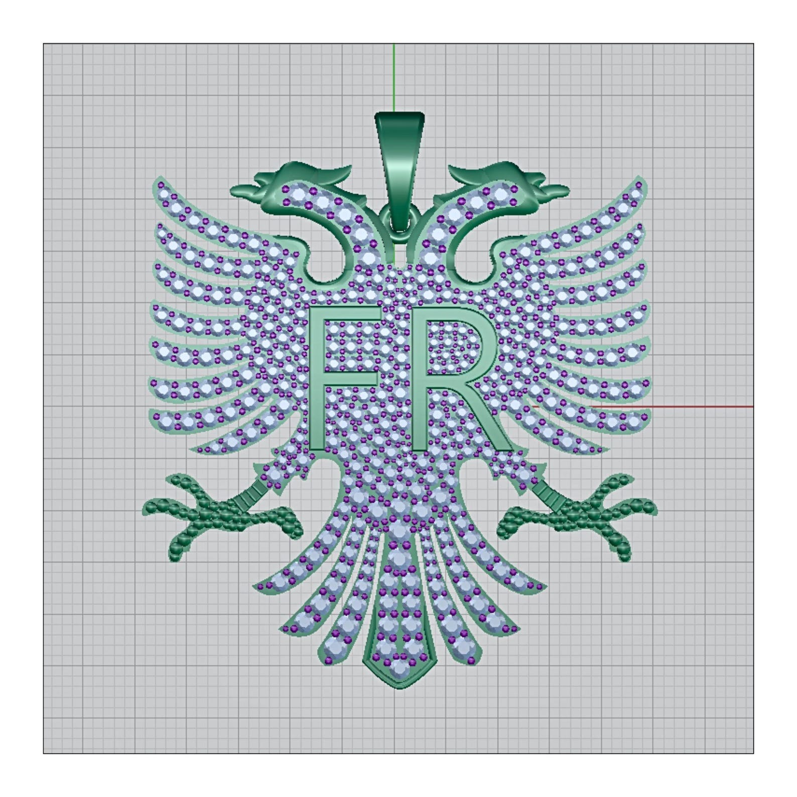 CAD Mock-up: 3D Jewelry Design Model of Your Own Jewelry in Hip Hops - Etsy