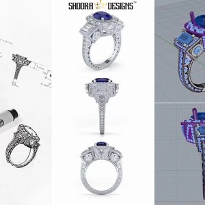 CAD Mock-up: 3D Jewelry Design Model of Your Own Jewelry. - Etsy
