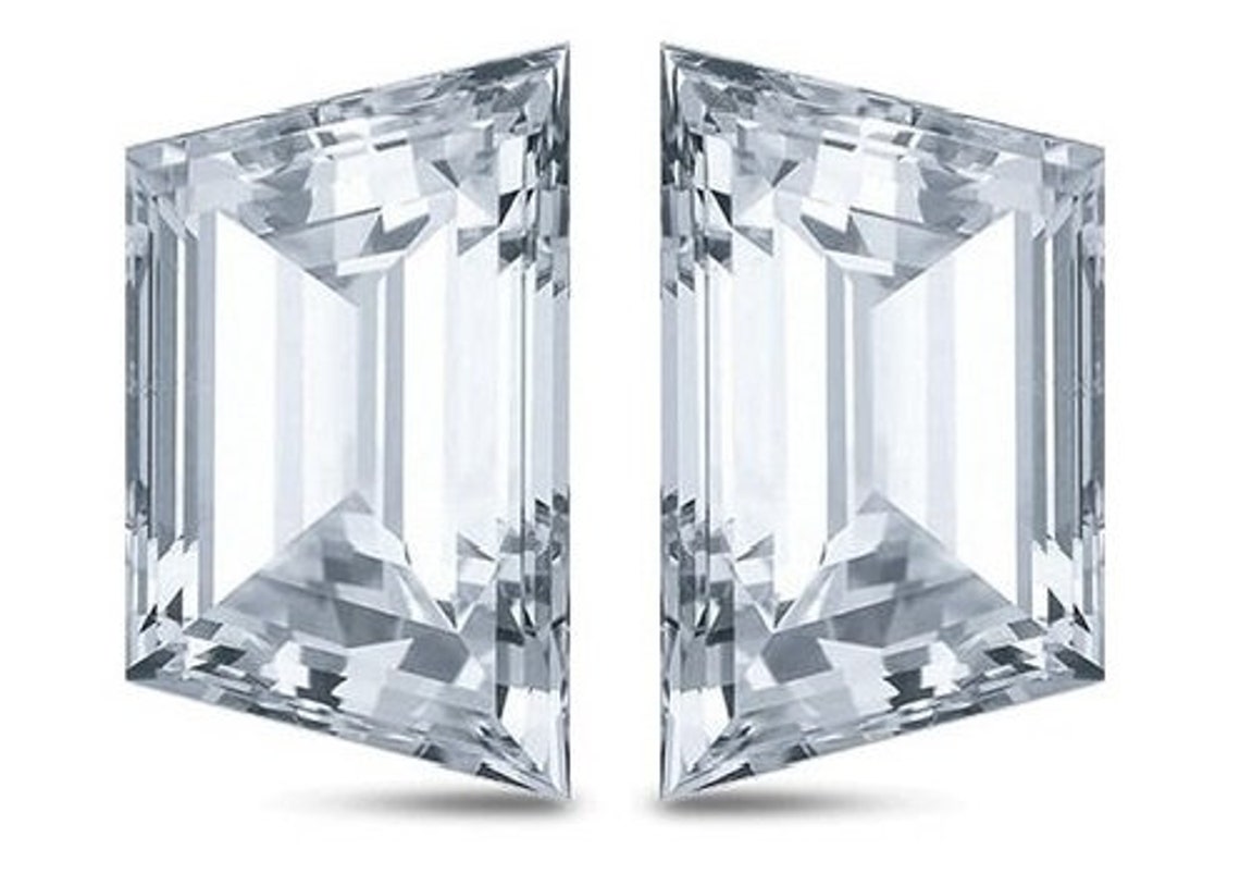 Trapezoid Diamond Pair / Natural Diamond Loose for Her/ - Etsy