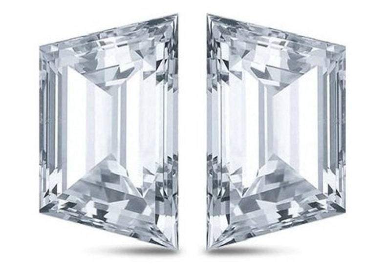 Trapezoid Diamond Pair / Natural Diamond Loose for Her/ - Etsy