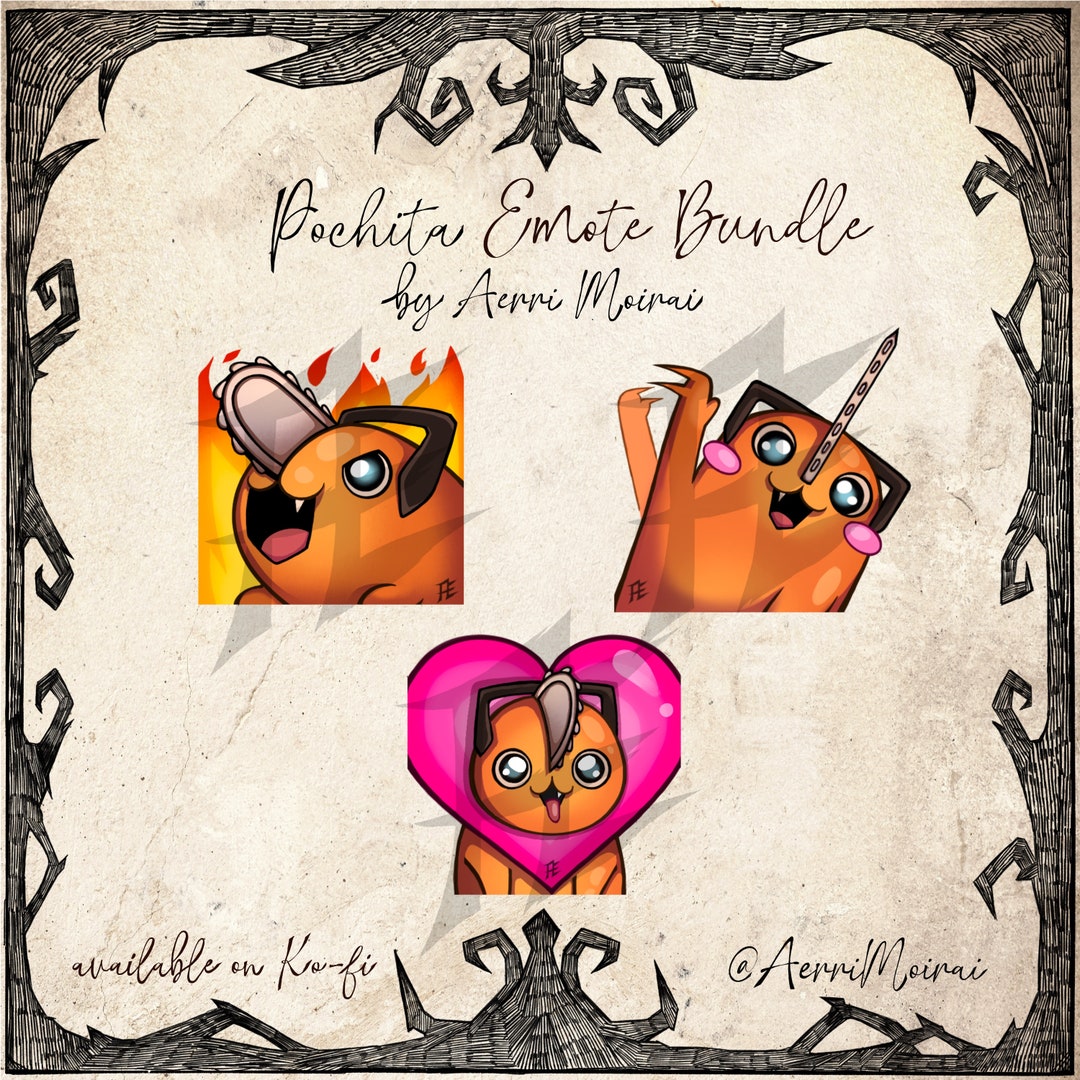 Pochita Emoteschainsaw Man Emotesanime Emotes - Etsy