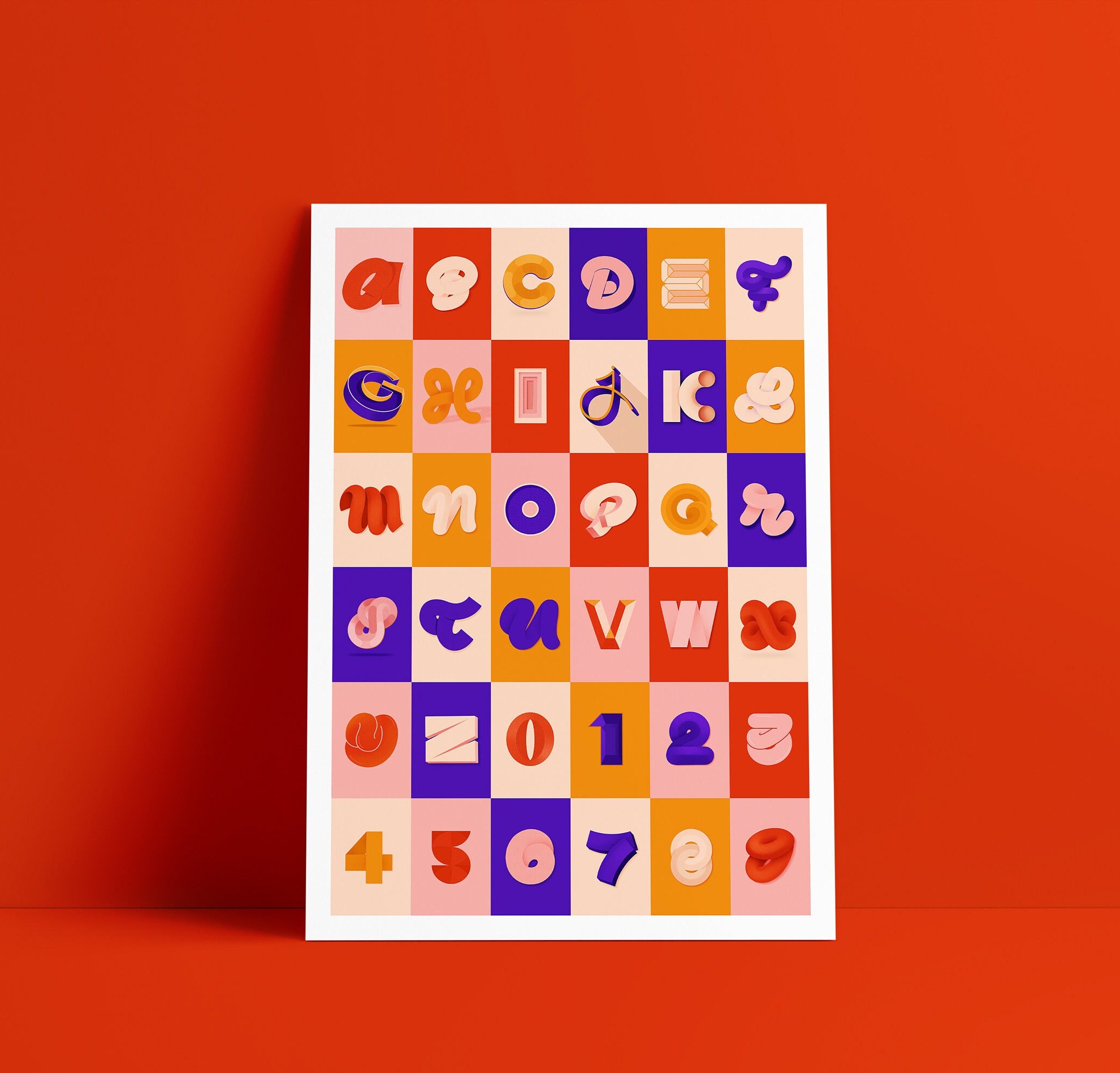 Lettering 36 Days of Type Alphabet A3 - Etsy