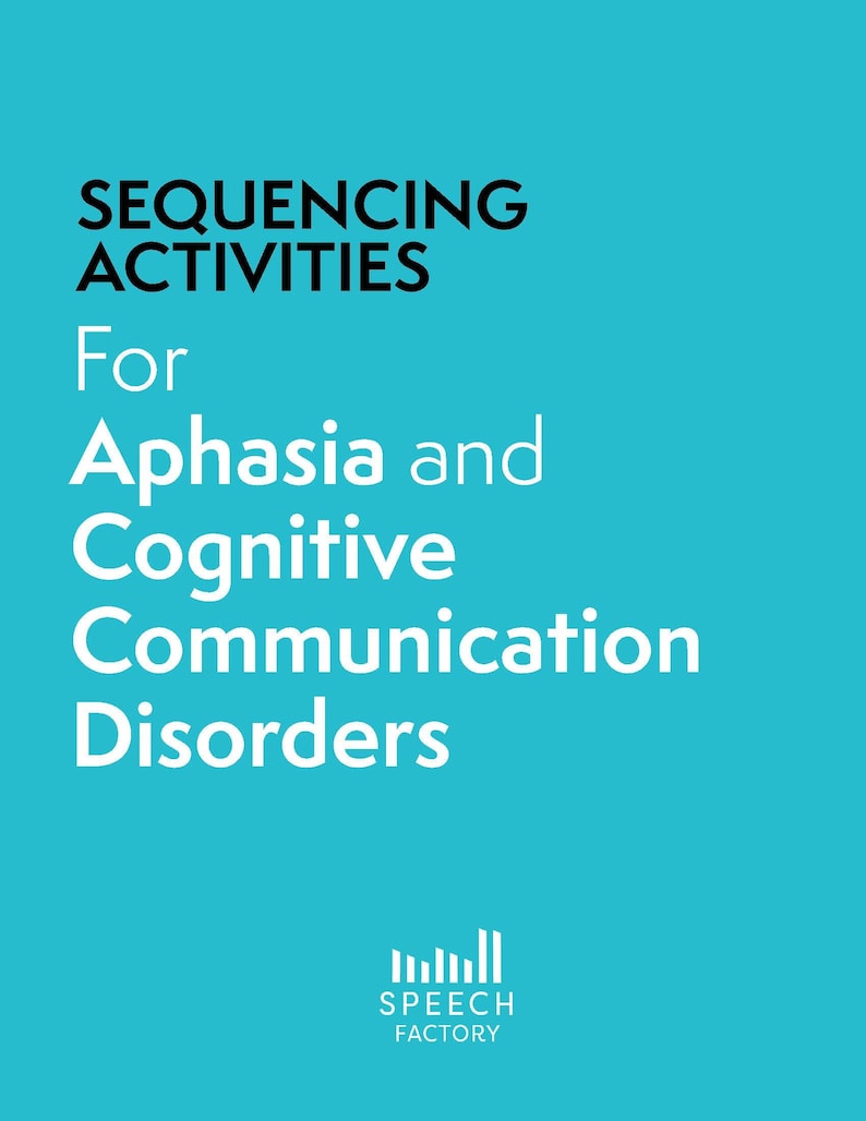 Sequencing Activities for Adult Speech Therapy Aphasia SLP - Etsy