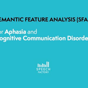 Semantic Features Analysis SFA - Speech and Language Worksheet SLP - Etsy