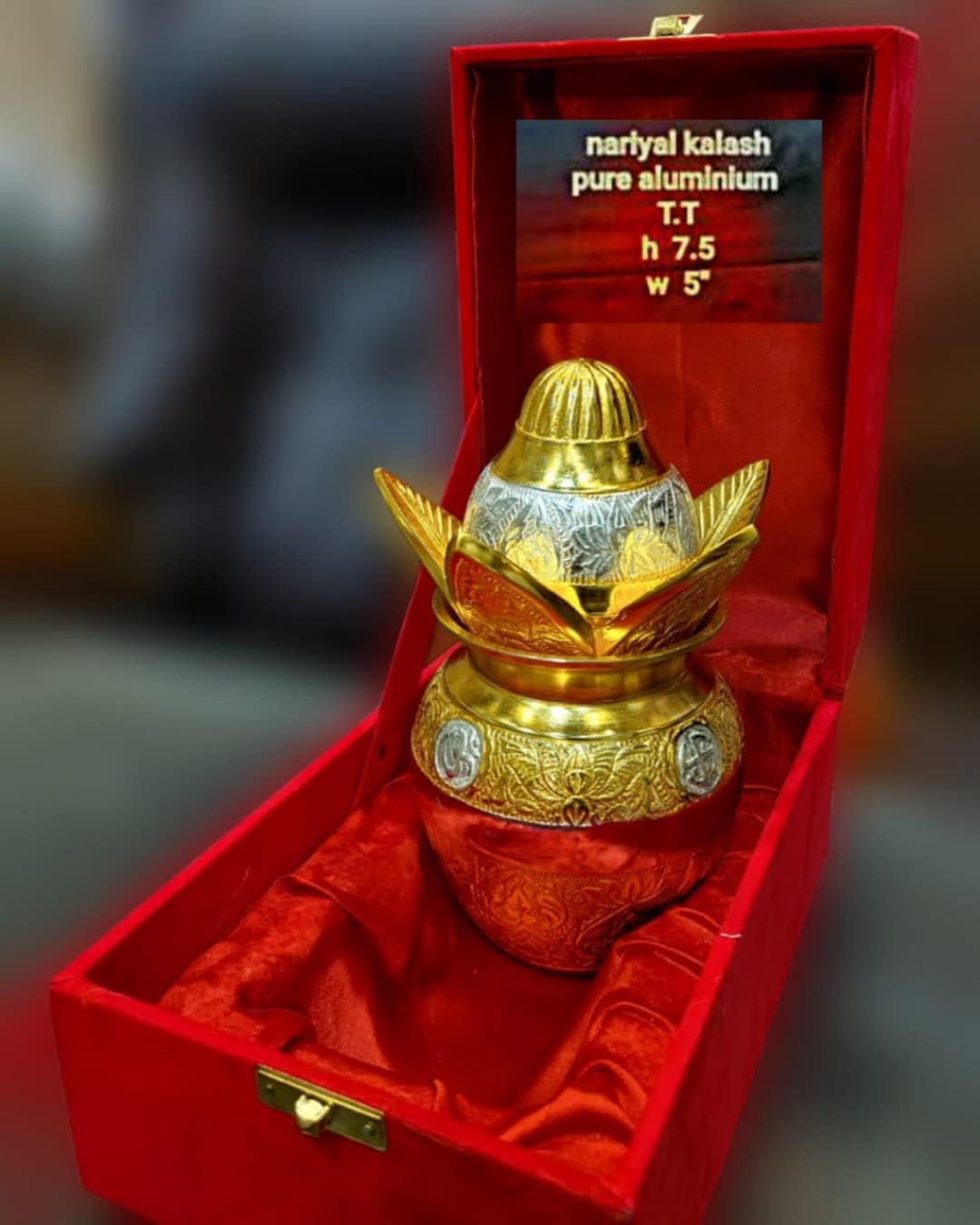 Decorated Kubh Kalash With Nariyal and Rangoli for Pooja / - Etsy