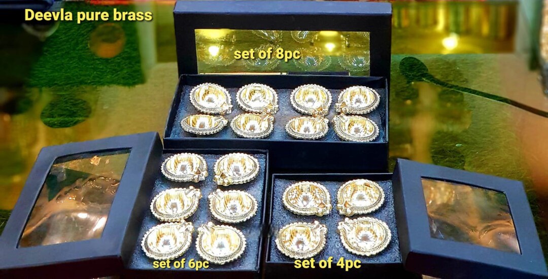 Indian Brass Diyas Lotus Shape Akhand Jyot Diya Deepak Diwali - Etsy