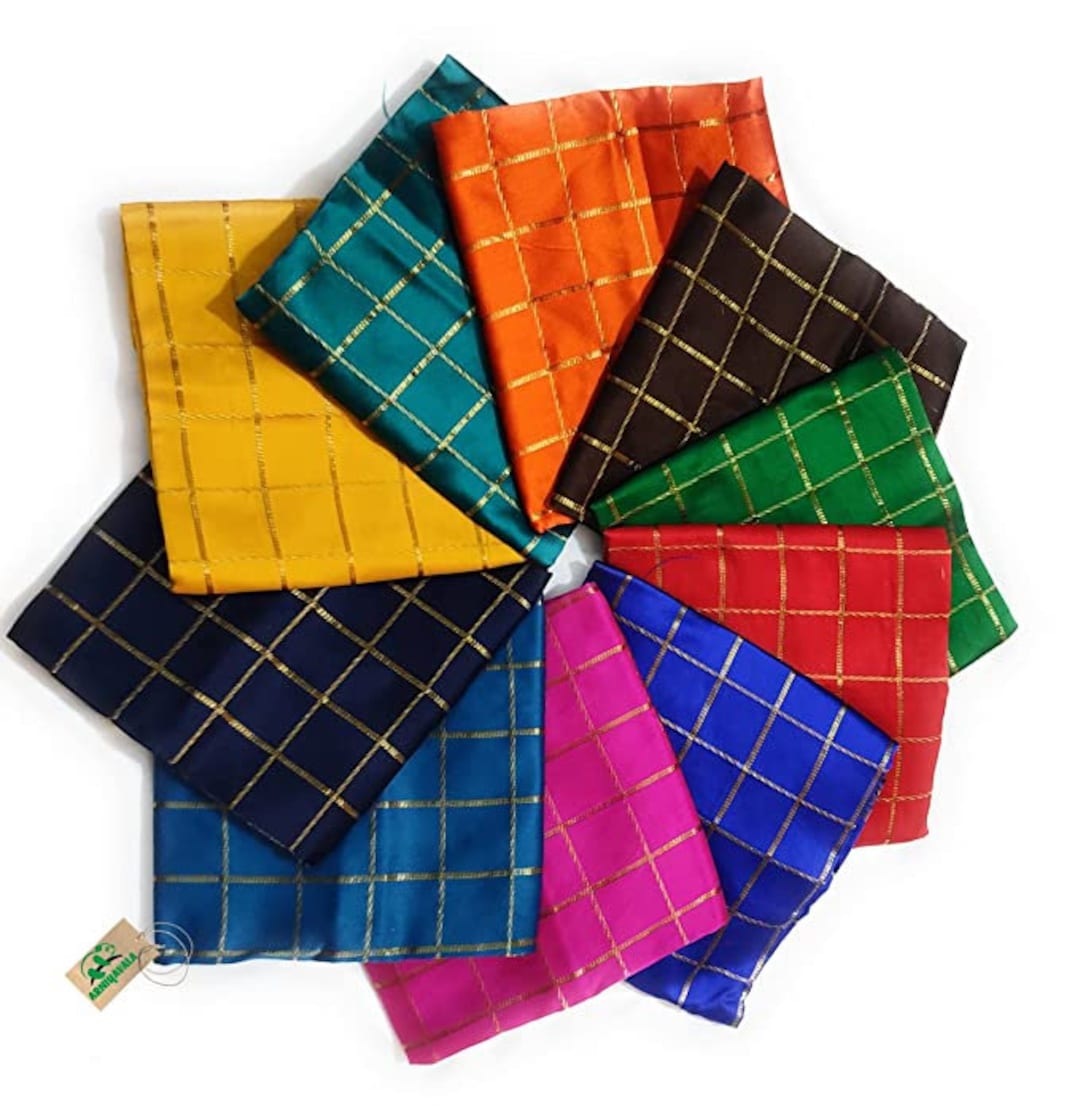 10 PCS Silk-cotton Blouse Piece Material Women Unstitched - Etsy