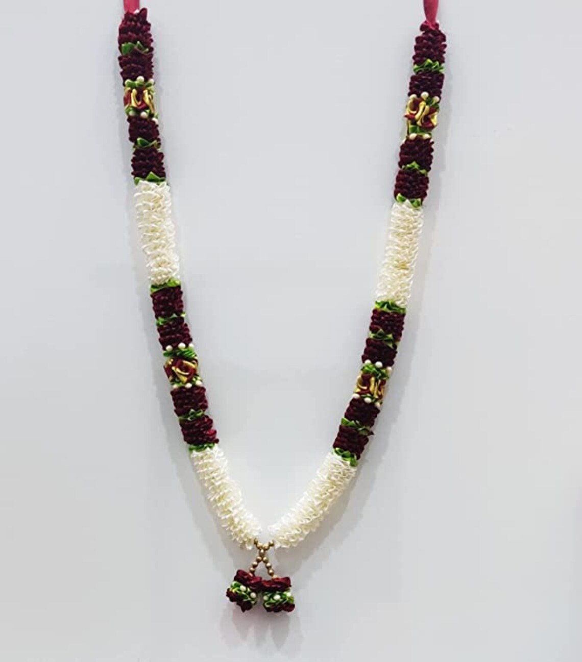 23 Inches Satin With Beads haar Mala Garland Maala for God - Etsy