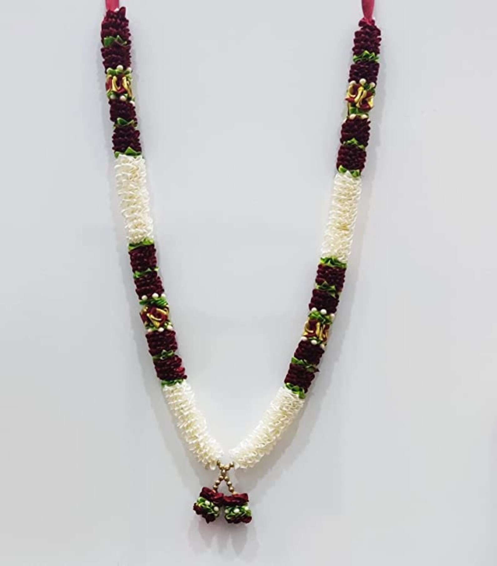 23 Inches Satin With Beads haar Mala Garland Maala for God - Etsy