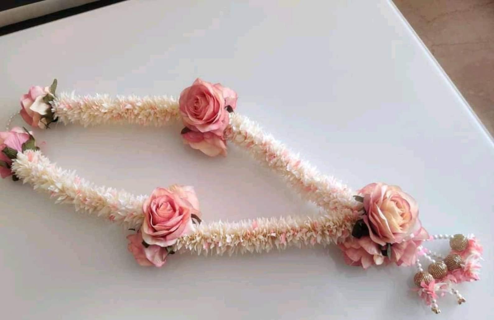 Pack of 2 Artificial Rose Jaimala puja Mala Wedding Varmala - Etsy