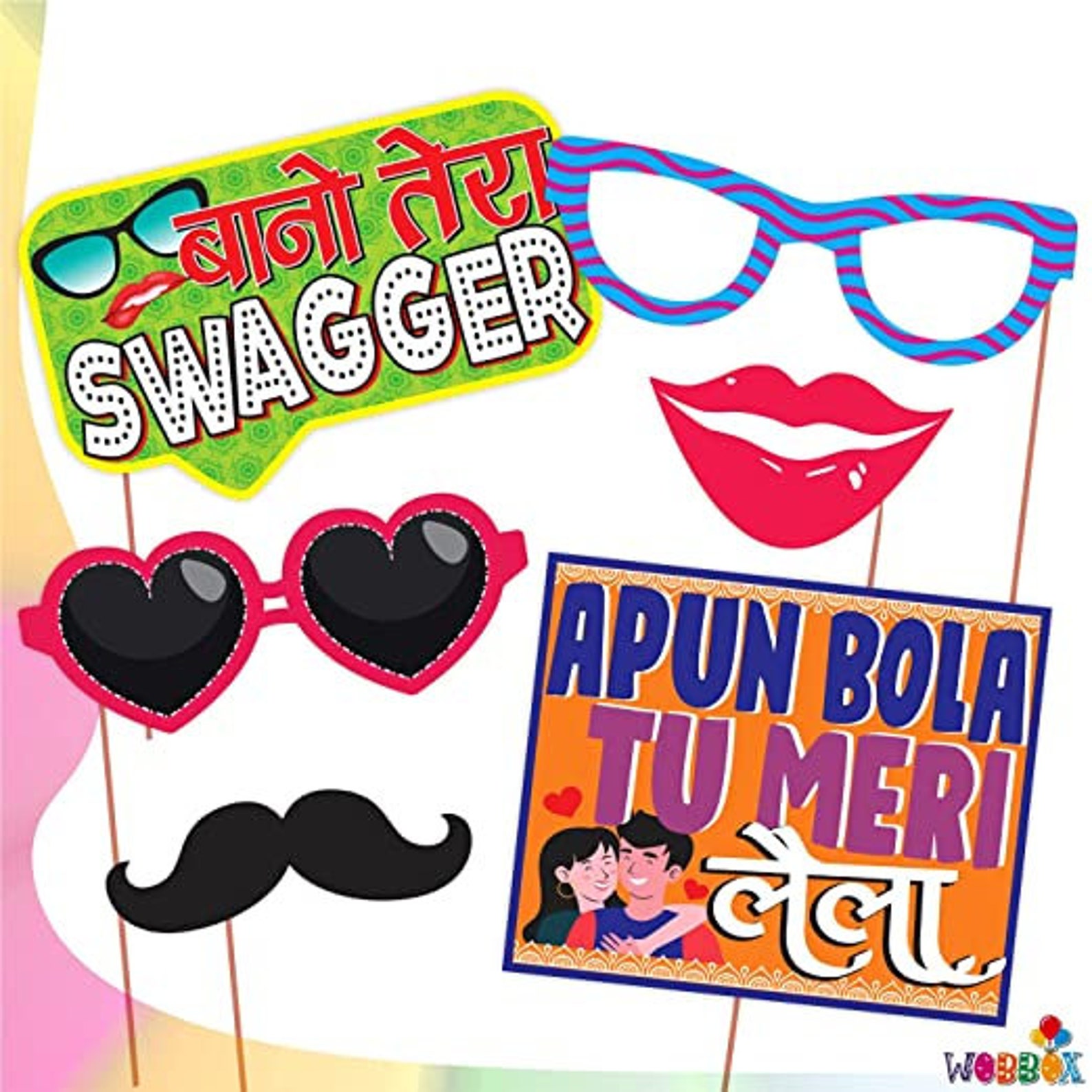 15 Pcs Mehandi Props/ Sangeet/ Mehandi Haldi Party Props - Etsy