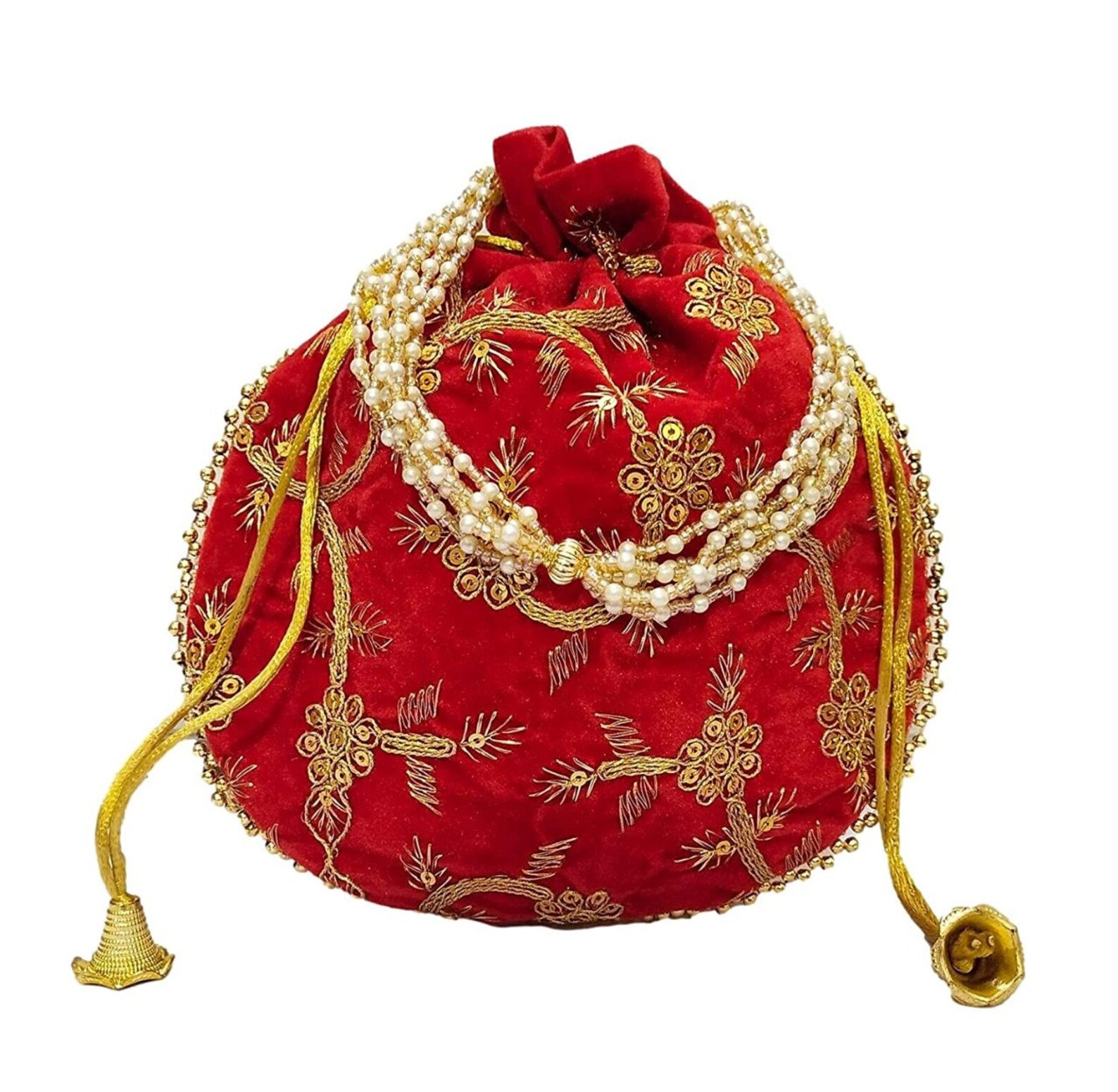 100 Pcs Women Velvet Potli Bags for Guest / Sangeet Pouch - Etsy