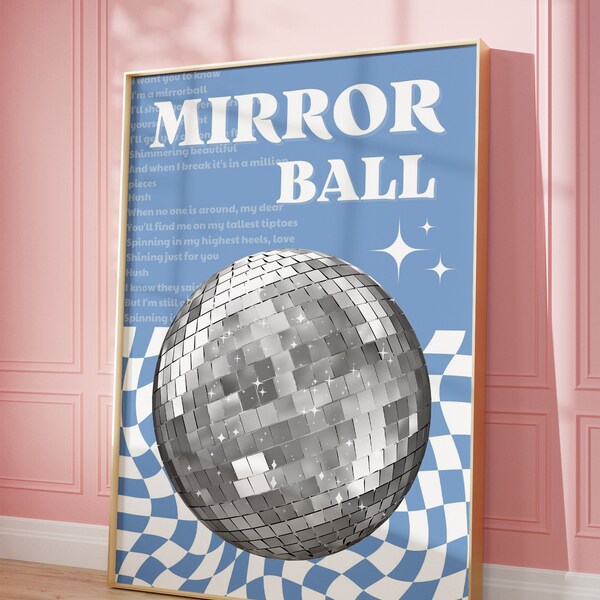 Mirror Ball Poster - Etsy