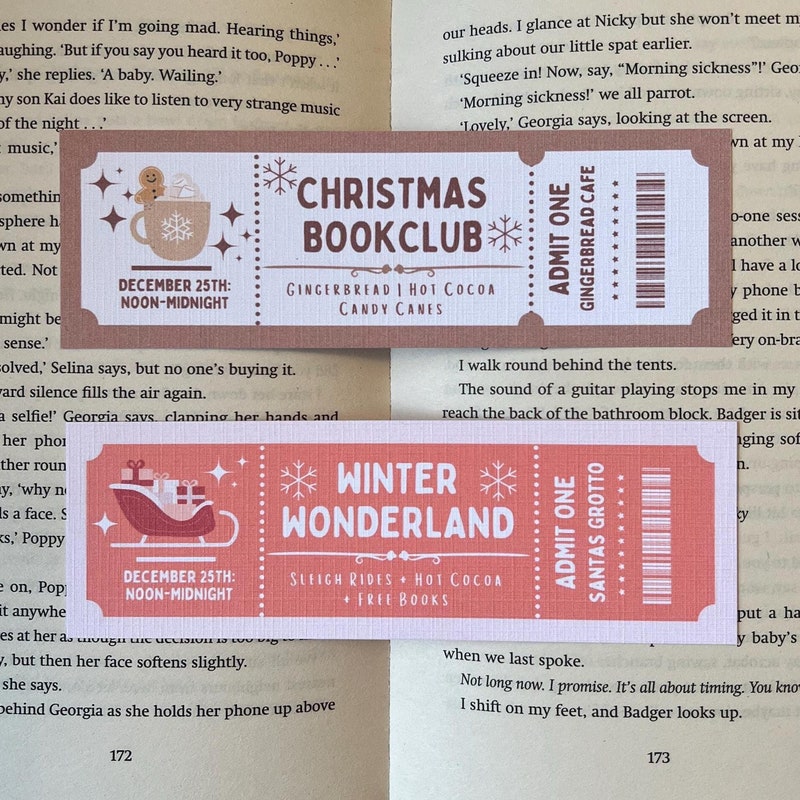 Christmas Bookmark - Etsy