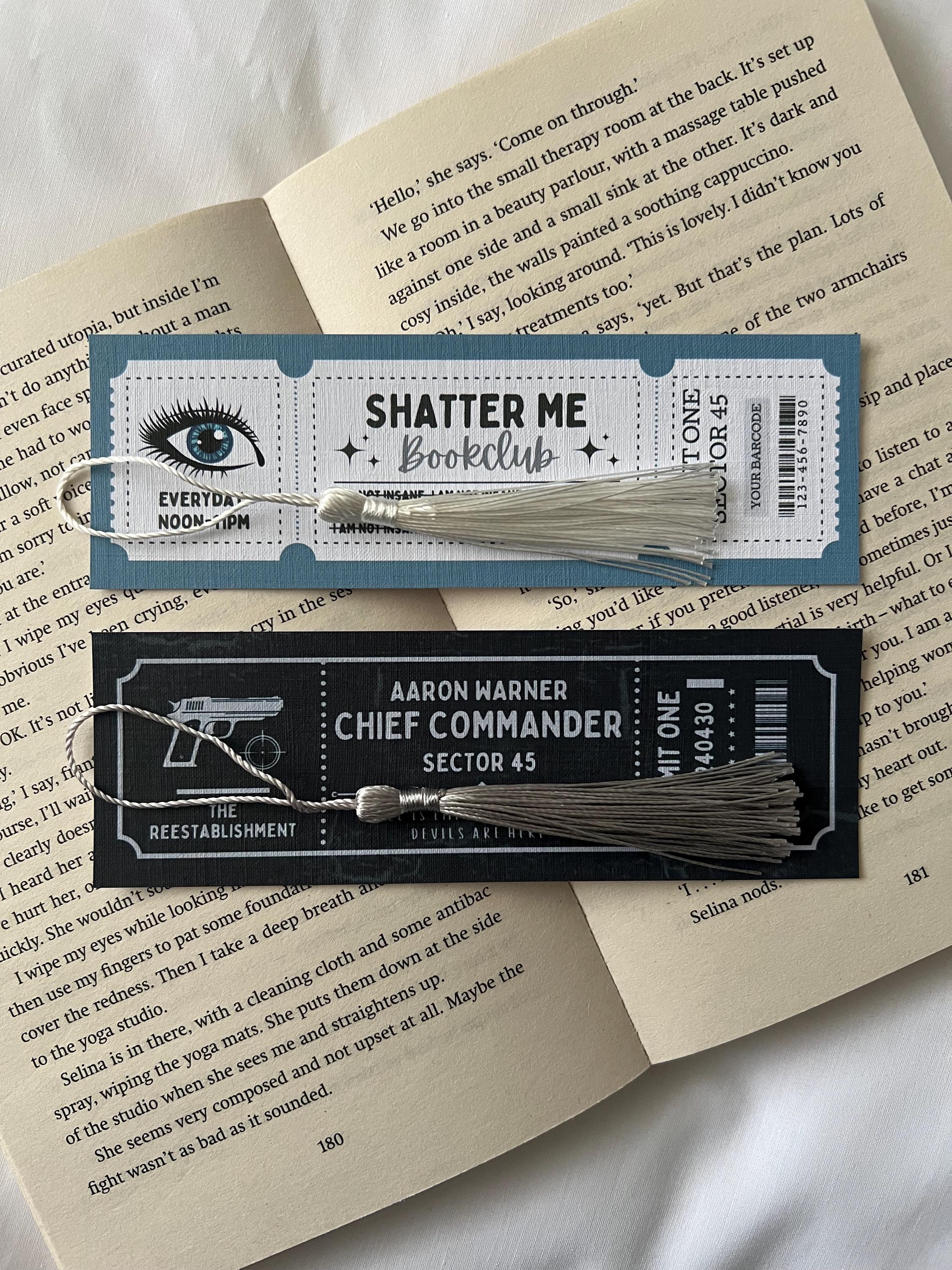 S.M Dystopian Bookmarks | Fantasy Bookmarks | Bookish Gift | Bookmark ...