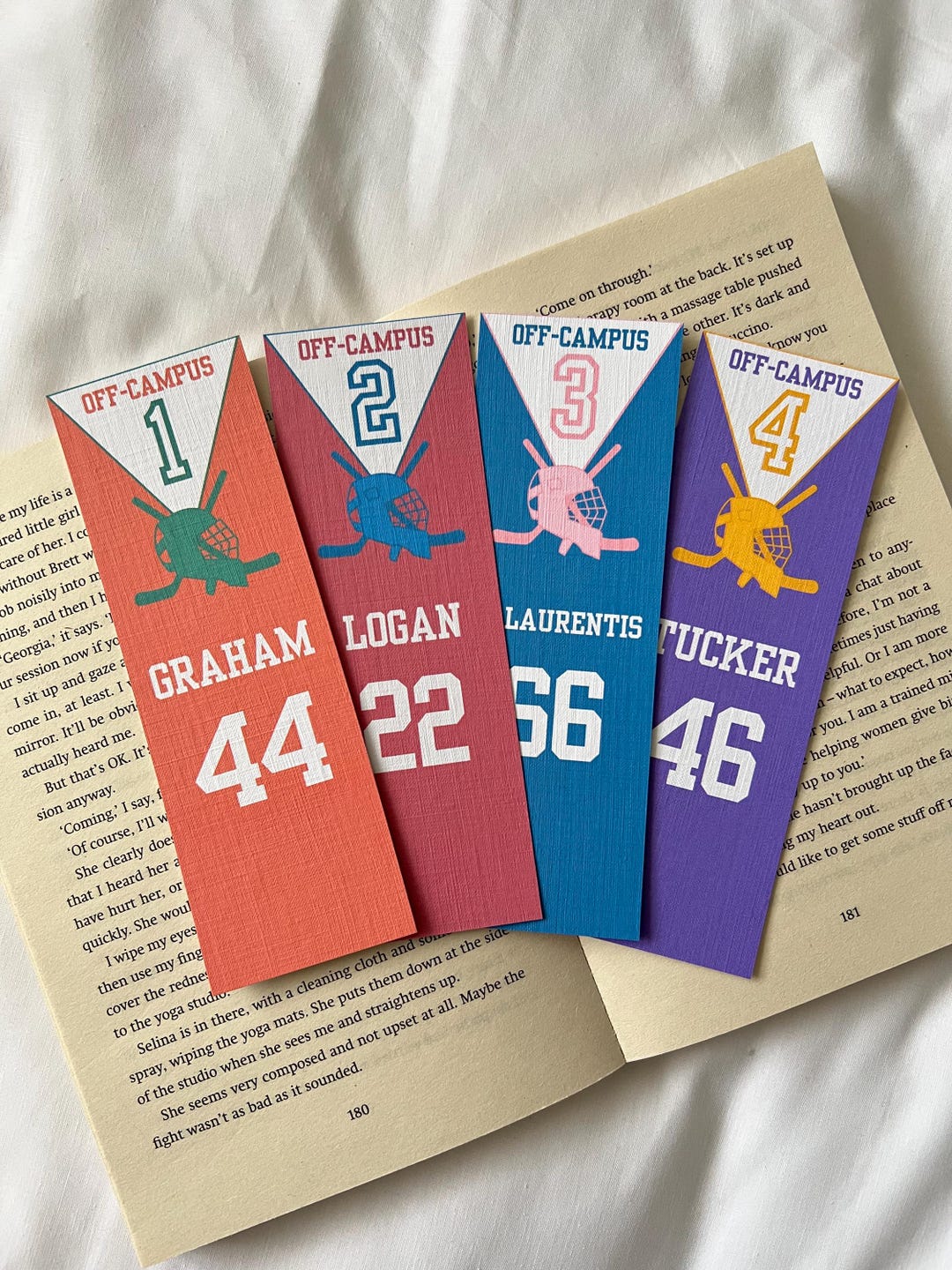 O.C Sports Romance Bookmarks | Hockey Bookmarks | Bookish Gift ...
