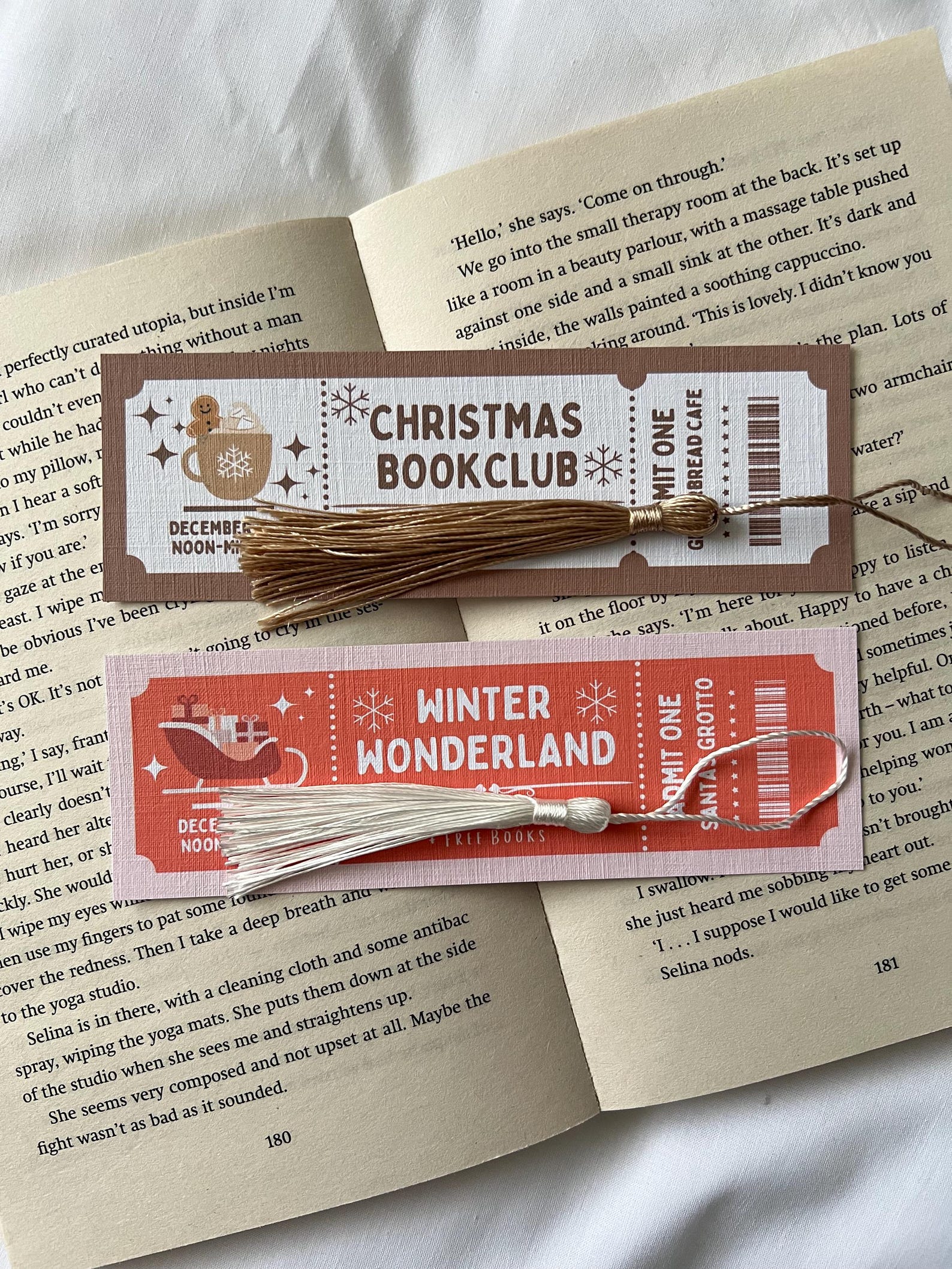 Christmas Bookclub and Winter Wonderland | Bookish Gift | Bookmark ...
