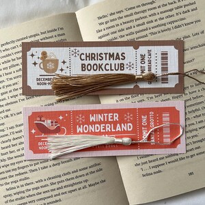 Christmas Bookclub and Winter Wonderland | Bookish Gift | Bookmark ...