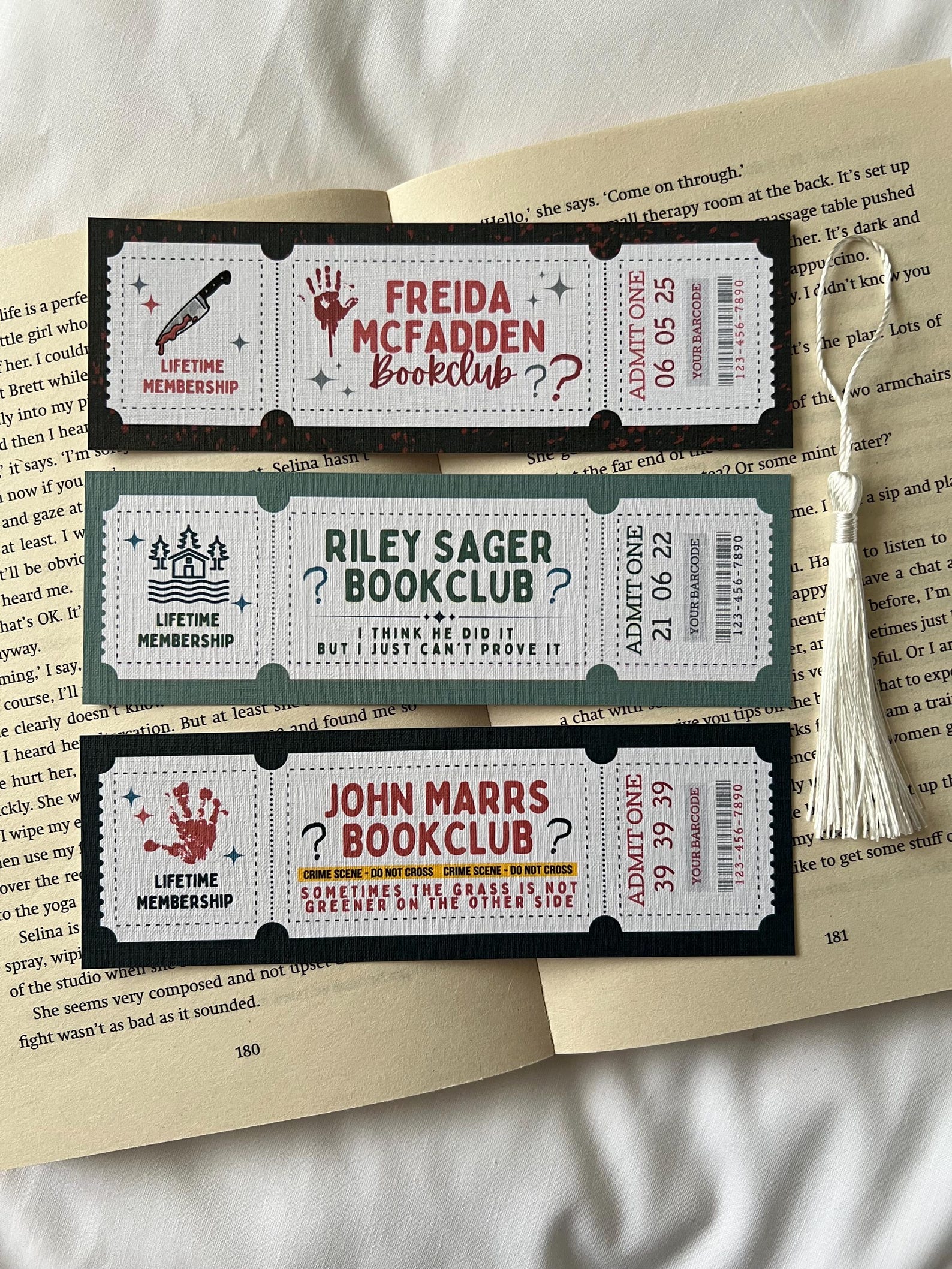 Thriller Bookmarks | Freida Mcfadden | Riley Sager | John Marrs ...